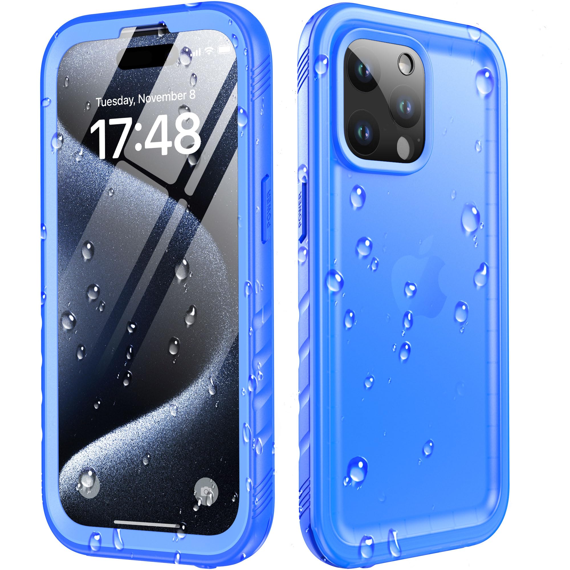 Amazon.com: Cozycase for iPhone 15 Pro Waterproof Shockproof Dustproof Case - Heavy Duty/360 ...