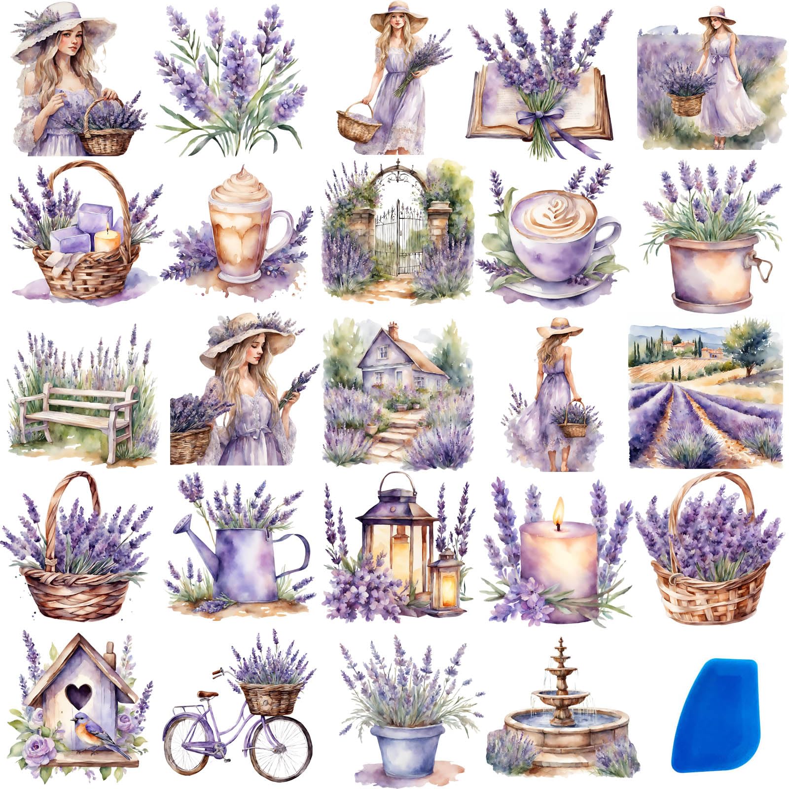 Amazon.com: ZMRU 24 Sheets Vintage Rub On Transfers for Crafts, Cold ...