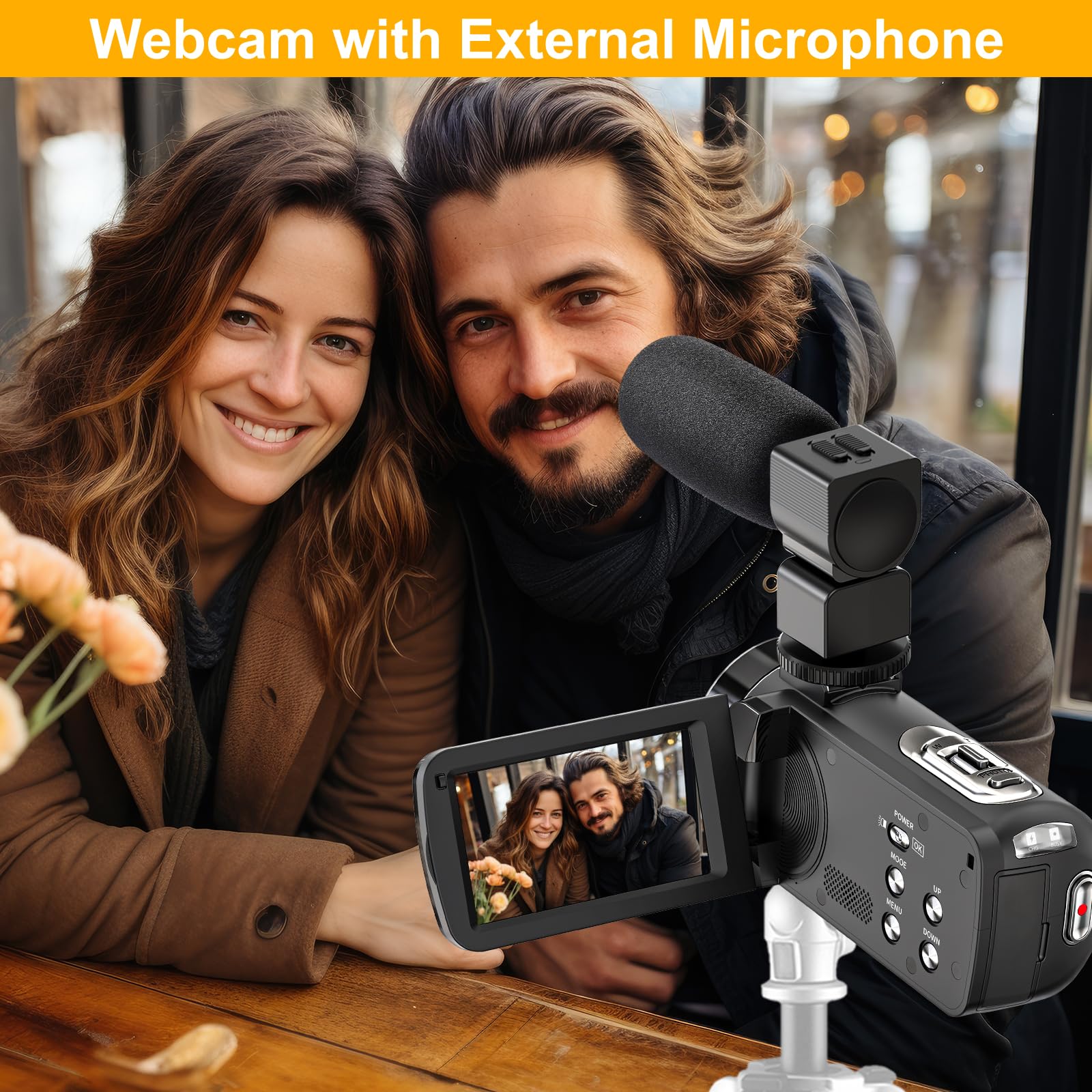 Snapklik.com : FJFJOPK Video Camera Camcorder - 27K 30FPS 36MP IR Night Vision Vlogging Camera ...
