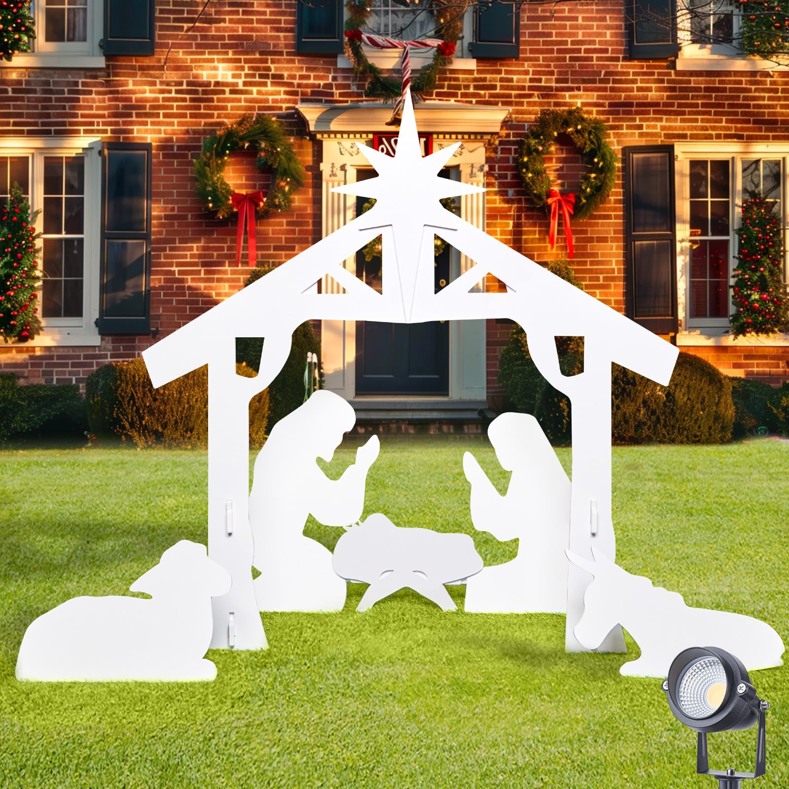 Amazon.com: Brightown Christmas Nativity Scenes Outdoor Decorations, 3 ...