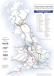 UK Rail Operators Wall Map 2022-52nd Edition April 2022 : Amazon.co.uk ...