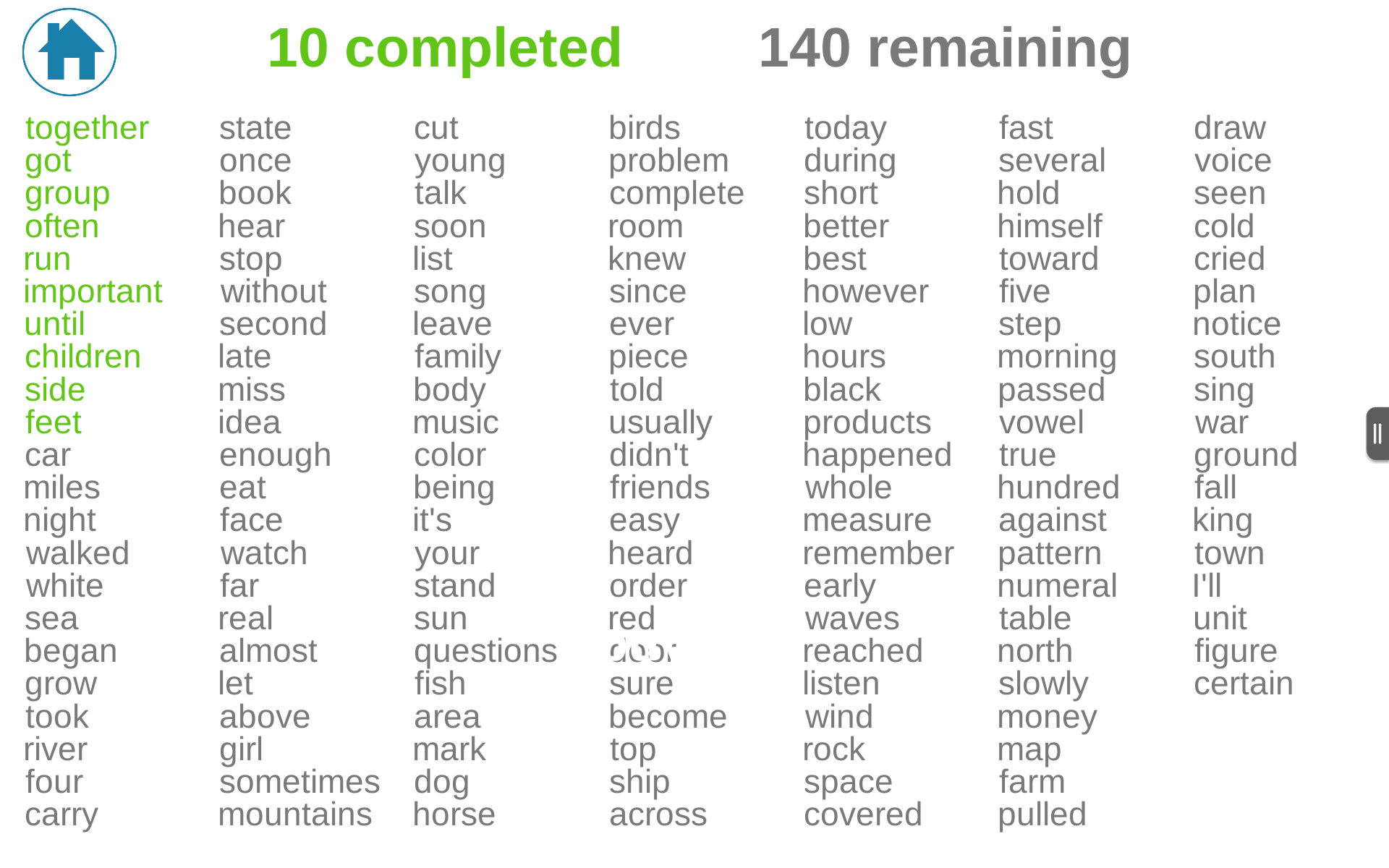 Advanced Sight Words: High Frequency Words to Increase English Reading ...