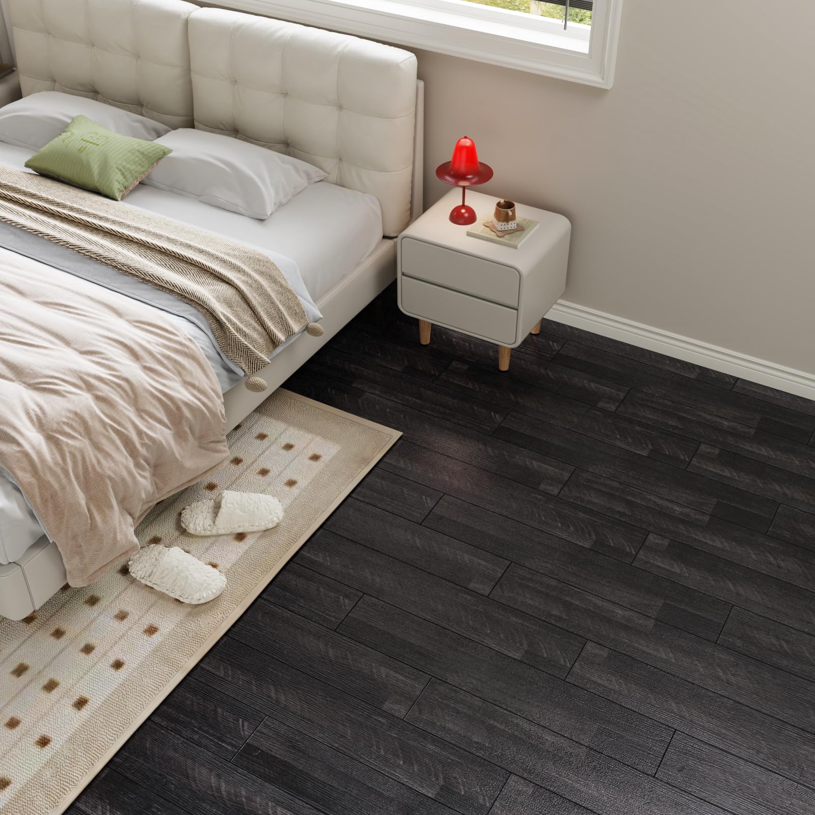 Dark Vinyl Kitchen Flooring 75 Vinyl Floor Kitchen With Black Cabinets