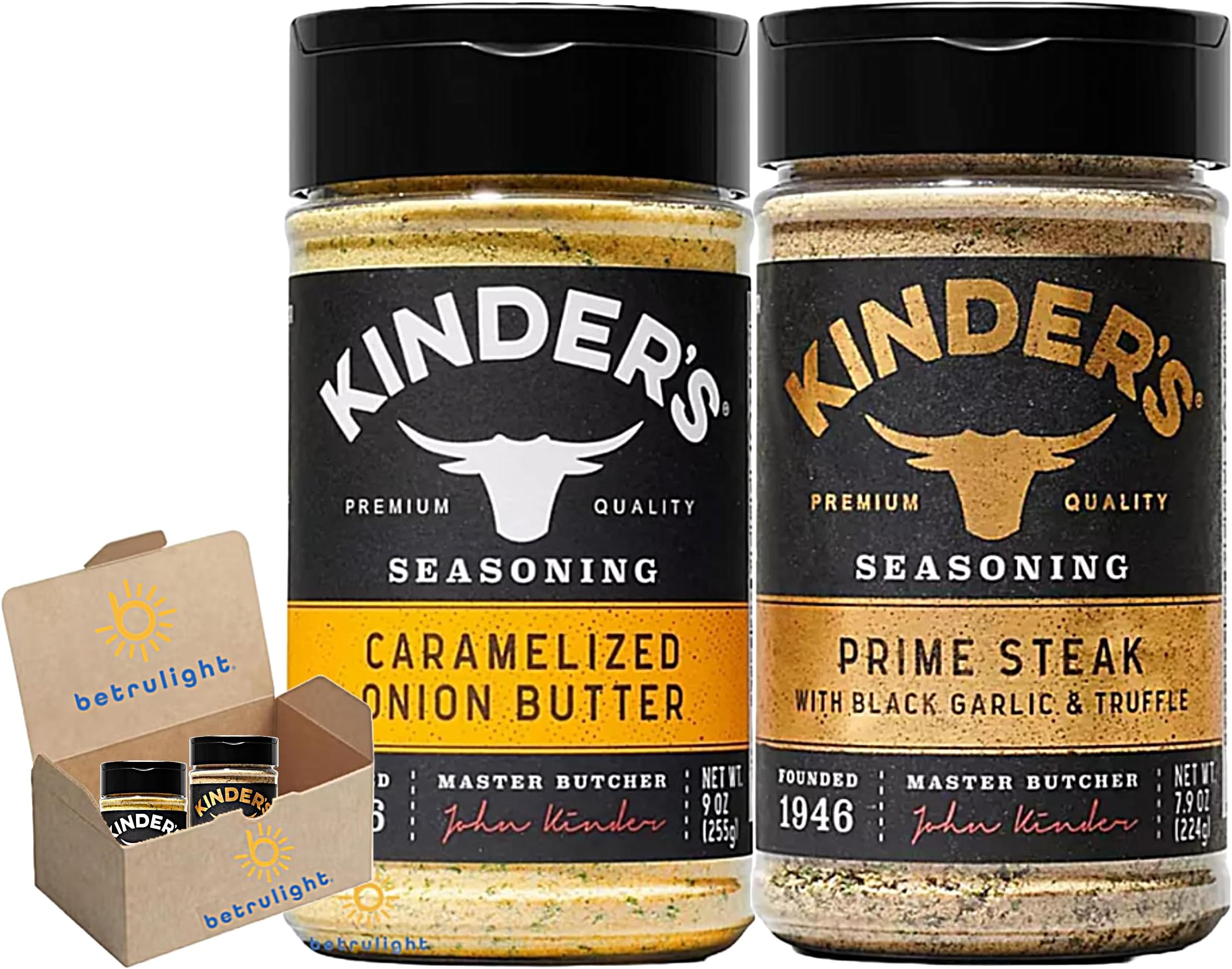 Amazon.com : Kinder's Prime Steak with Black Garlic & Truffle Seasoning ...