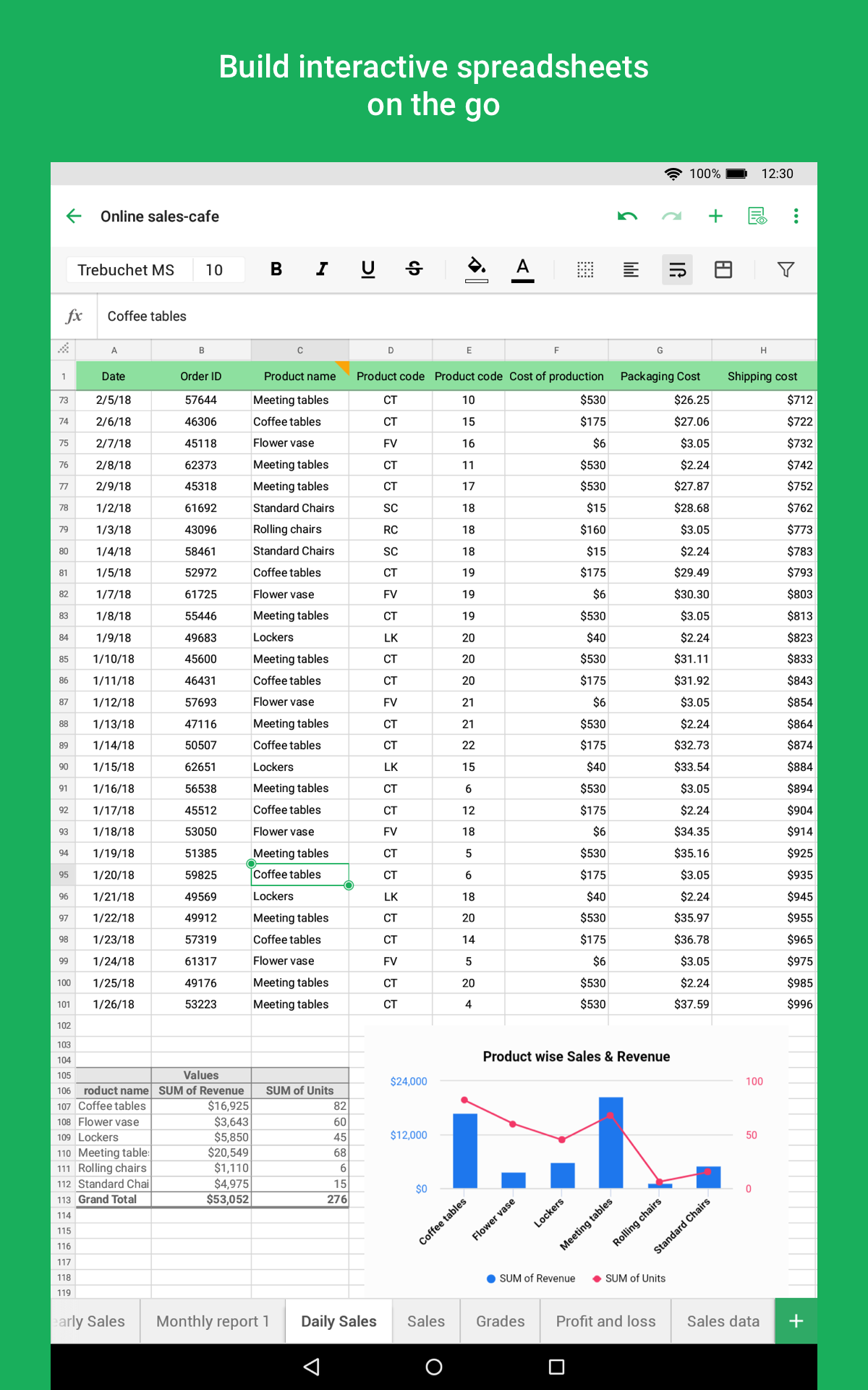 Zoho Sheet - Mobile Spreadsheet Editor - App on Amazon Appstore
