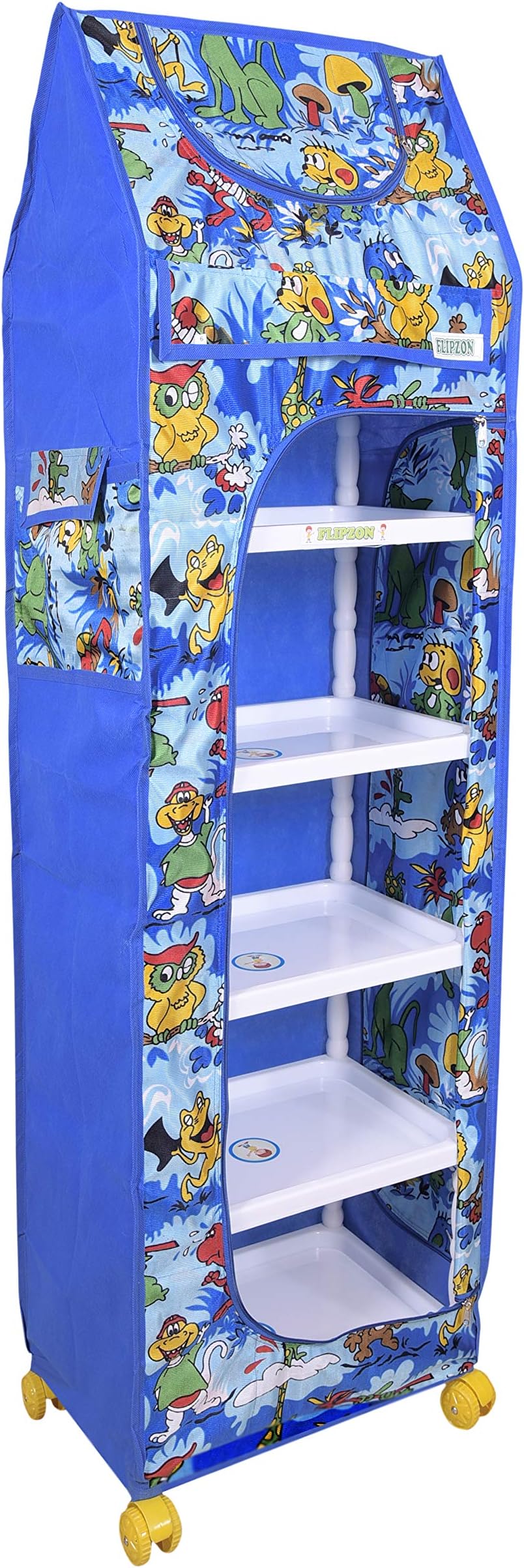 Buy FLIPZON Multipurpose 6 Shelve Foldable Baby Wardrobe/Toy Box(Jungle ...