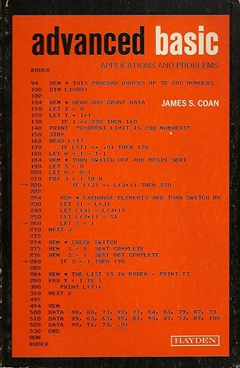 Advanced Basic: Coan, James S.: 9780810458550: Amazon.com: Books