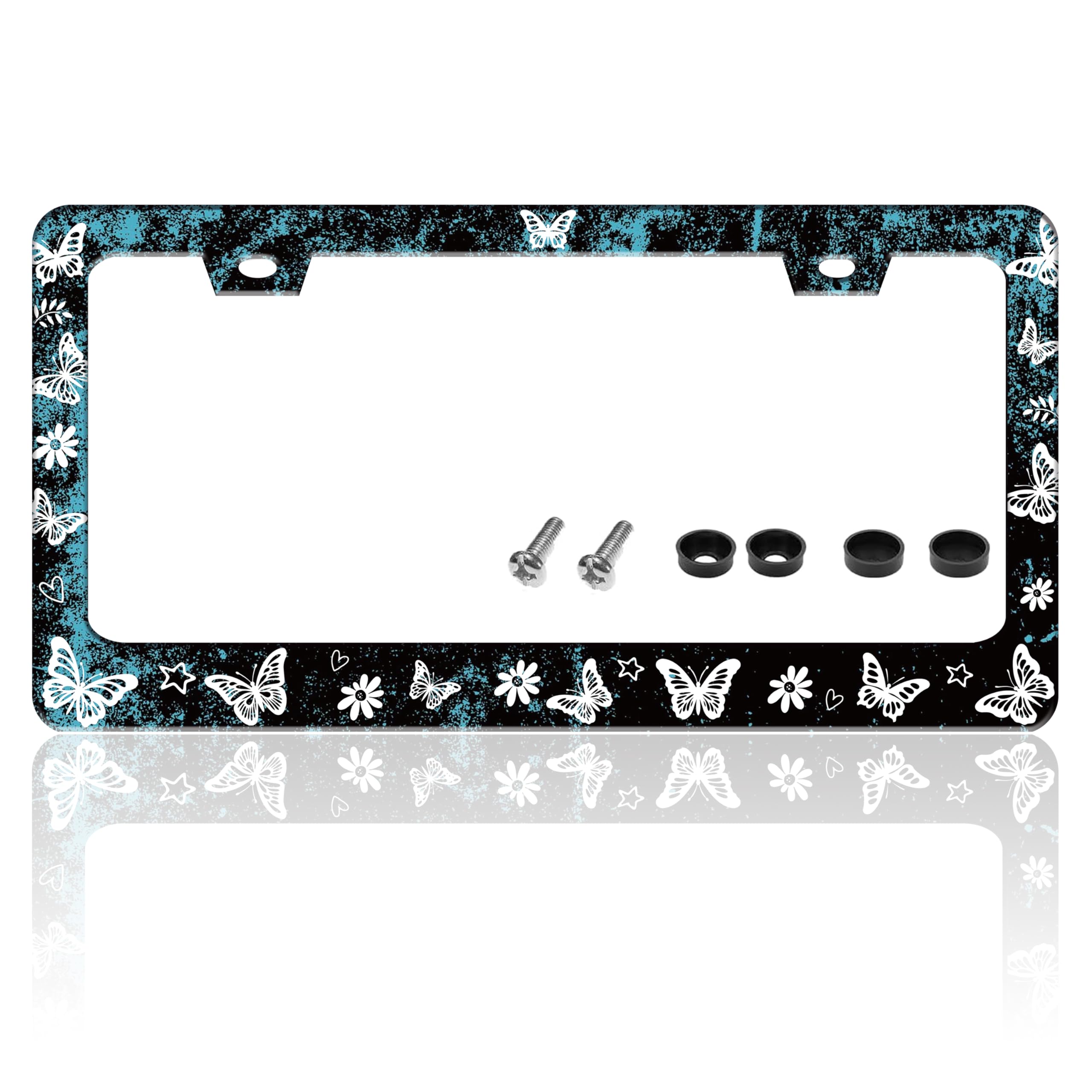 Amazon.com: Beautiful Butterfly License Plate Frame Butterflies Insect ...