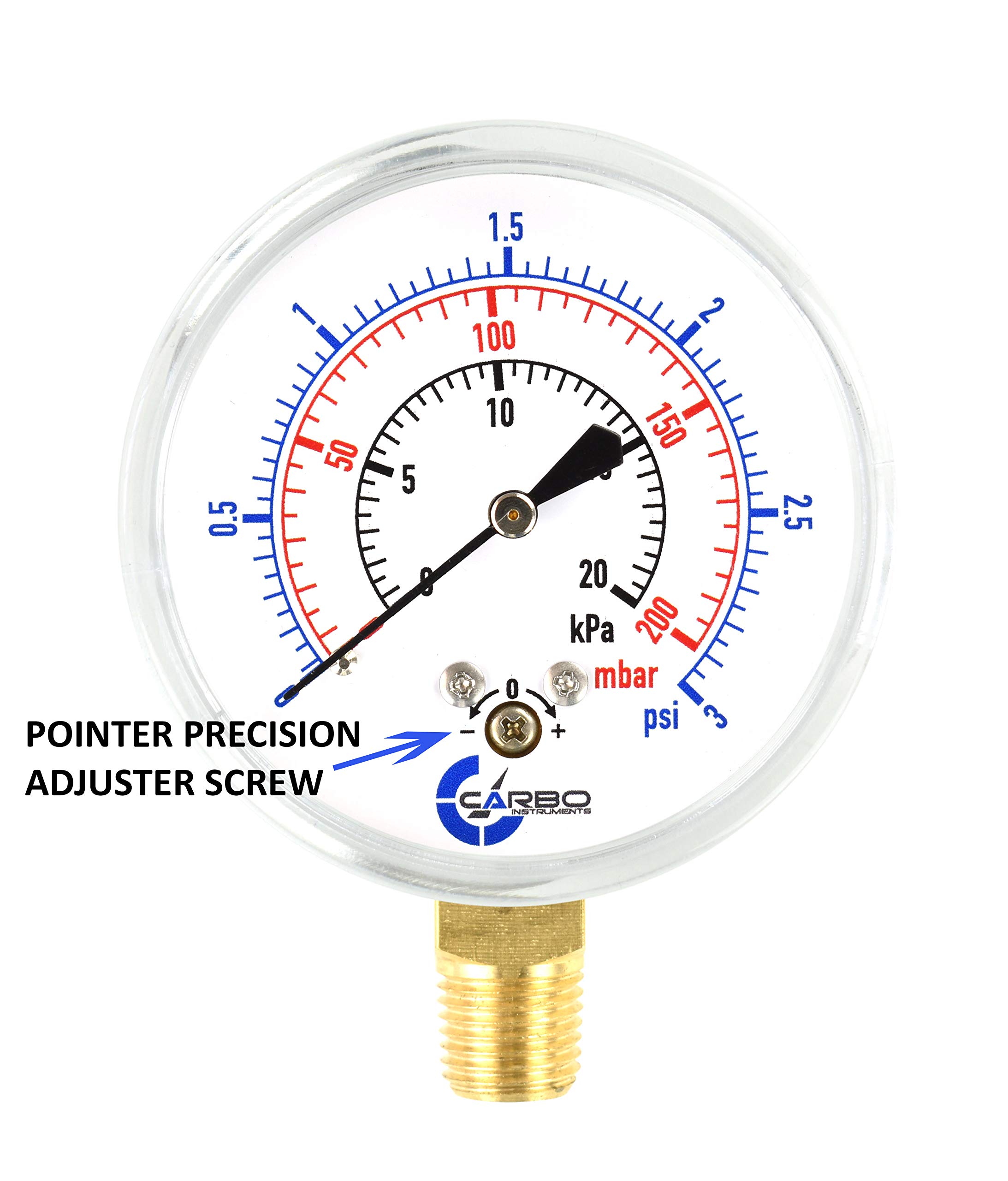 Snapklik.com : CARBO Instruments Diaphragm Low Pressure Capsule Gauge ...