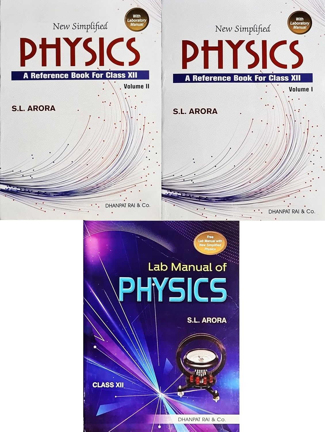 Buy New Simplified Physics for Class 12th - SL Arora - Volume 1 + 2 ...