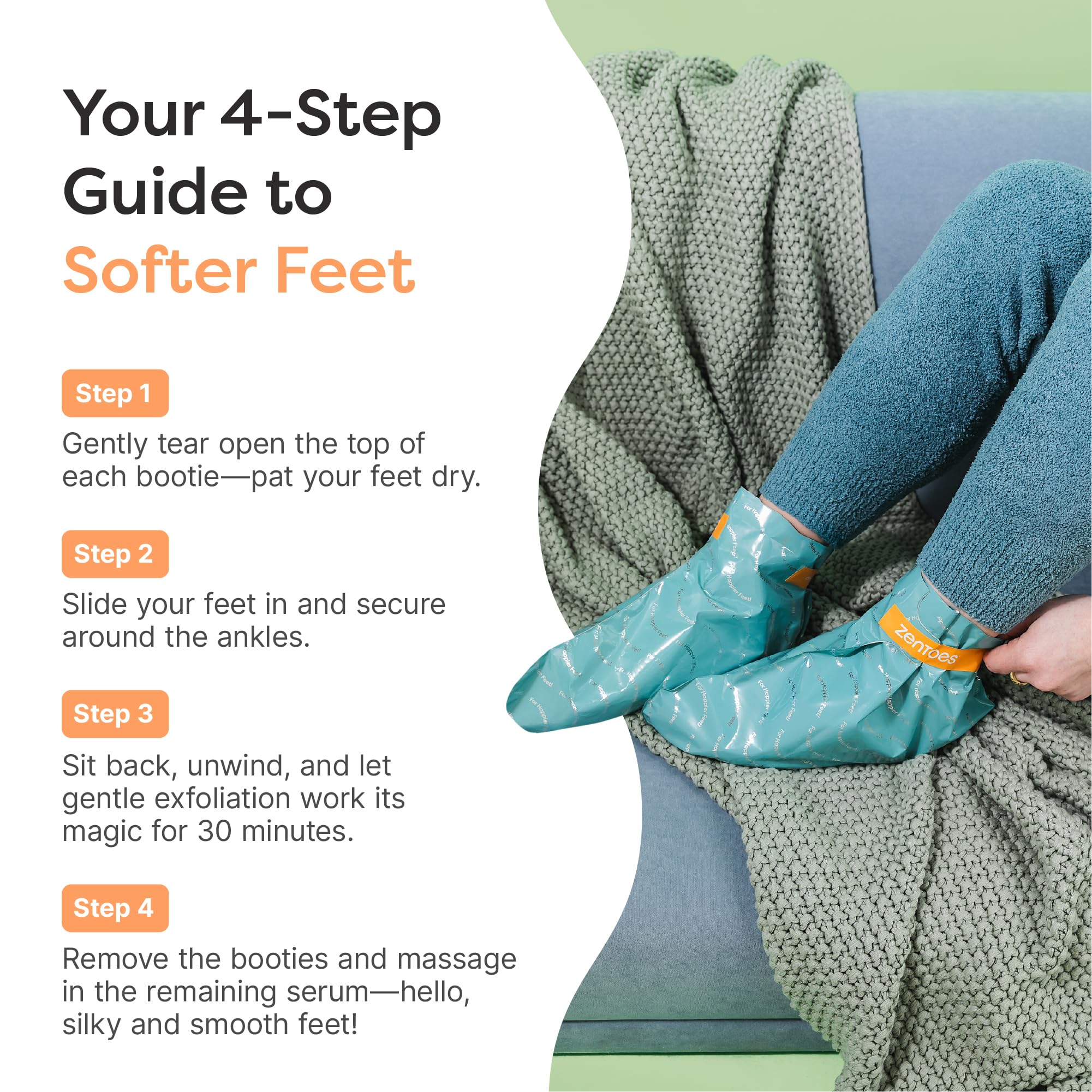 Snapklik.com : Exfoliating Foot Mask For Dry Cracked Feet Urea ...