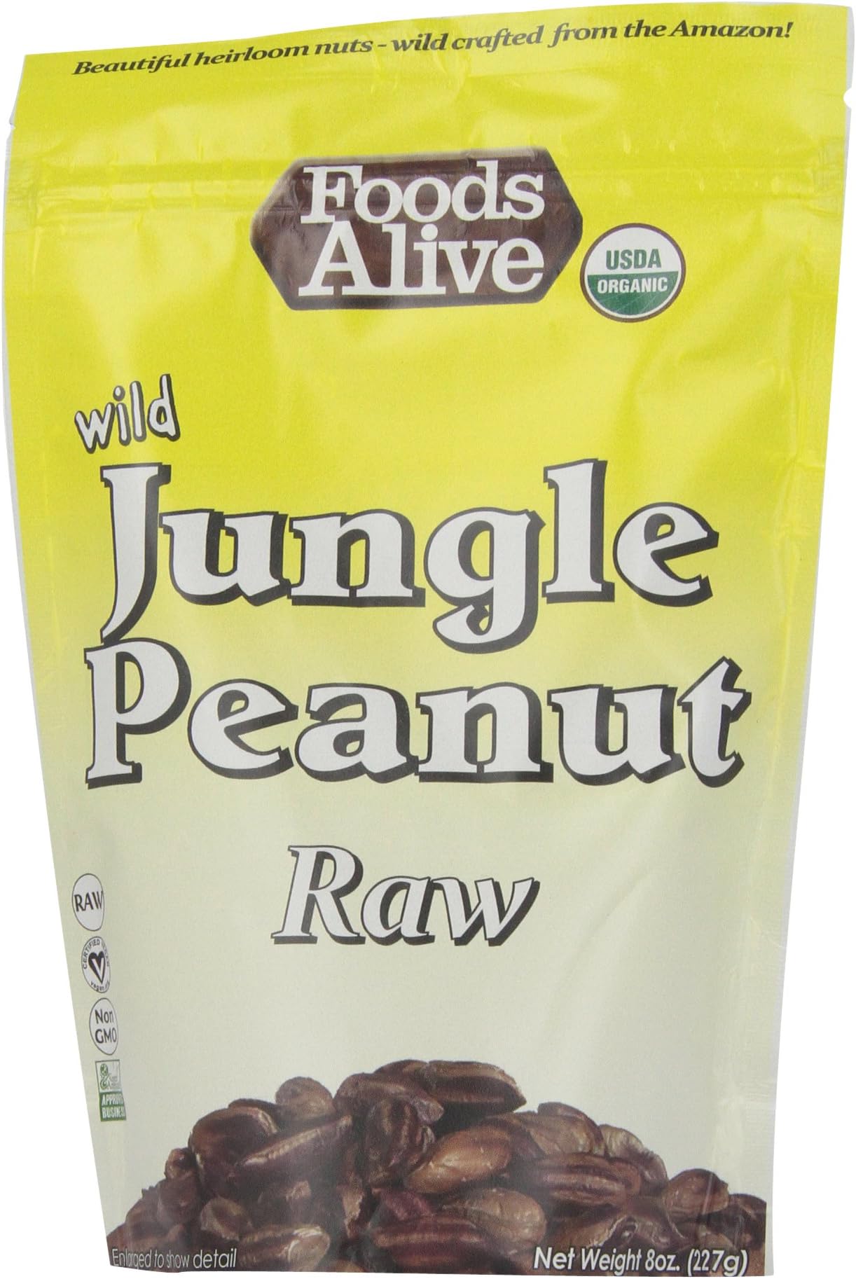 Amazon.com : Vivapura Superfoods Organic Wild Jungle Peanuts, 8 oz ...