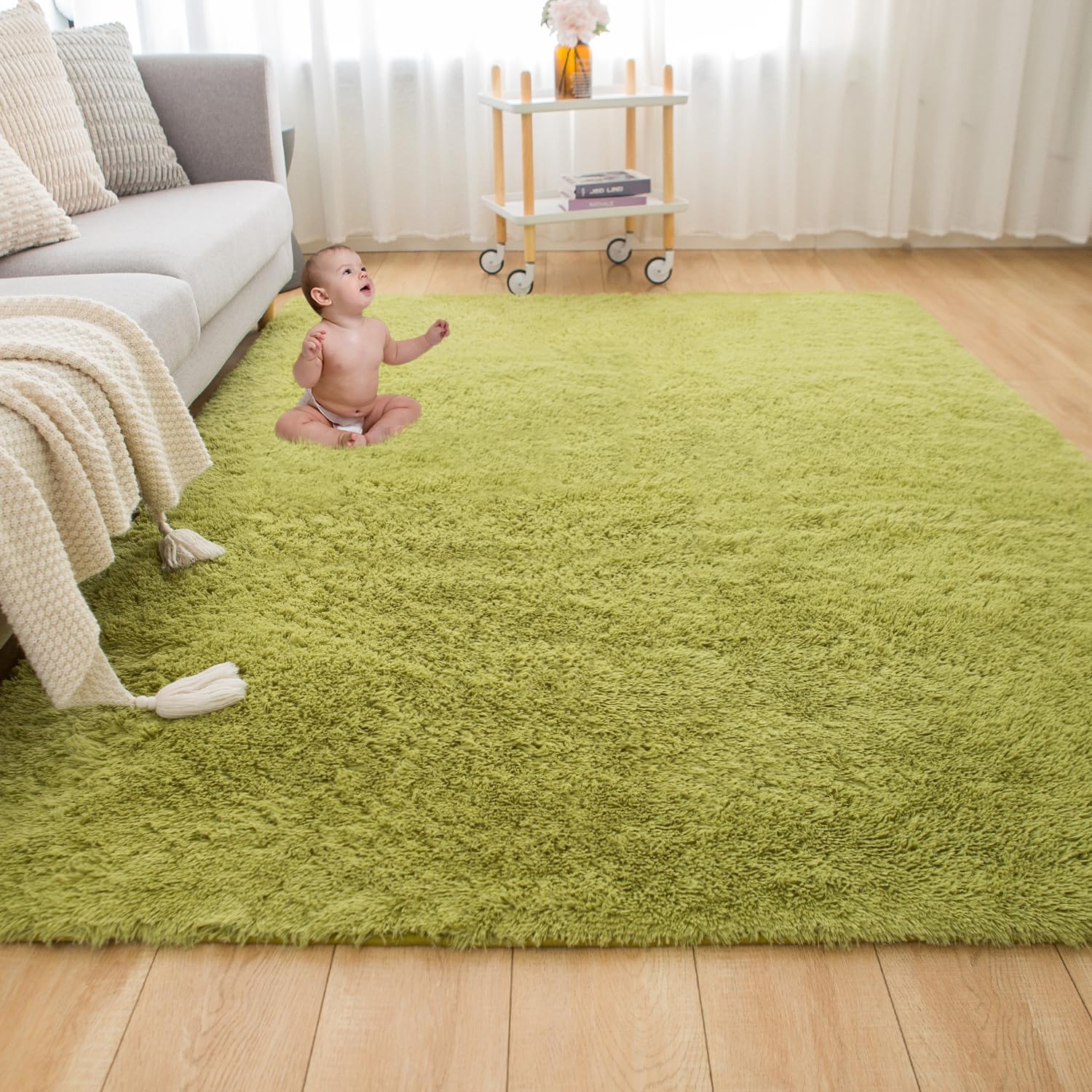 Amazon.com: Poboton Small Throw Rugs for Bedroom, 3x5 Non Slip Mini ...