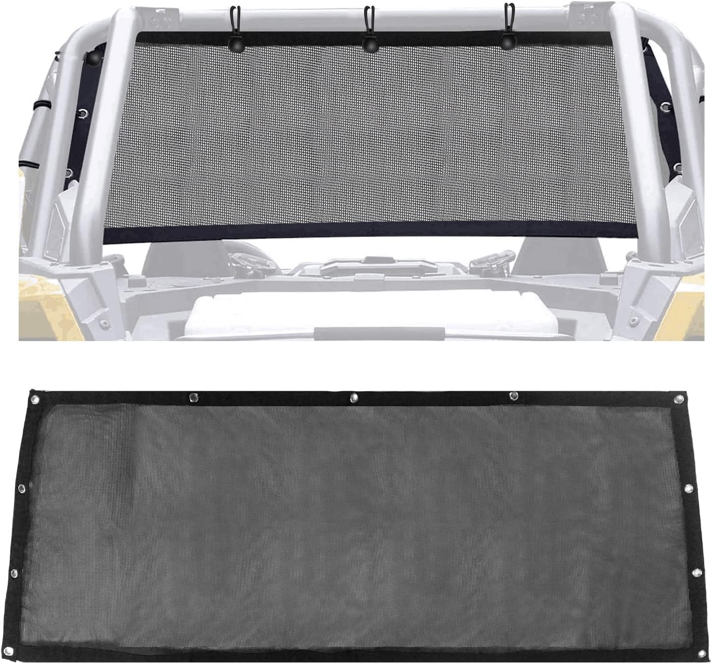 Amazon.com: N-R UTV RZR Soft Rear Window Net Mesh Net Screen Sun Shade ...