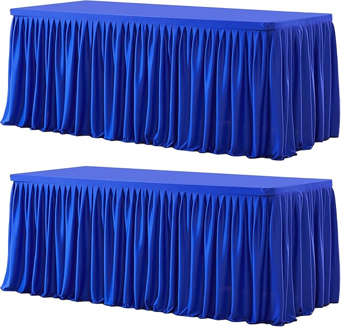 Amazon.com: Wish Care 2 Pack Royal Blue Rectangle Table Clothes for 6 ...
