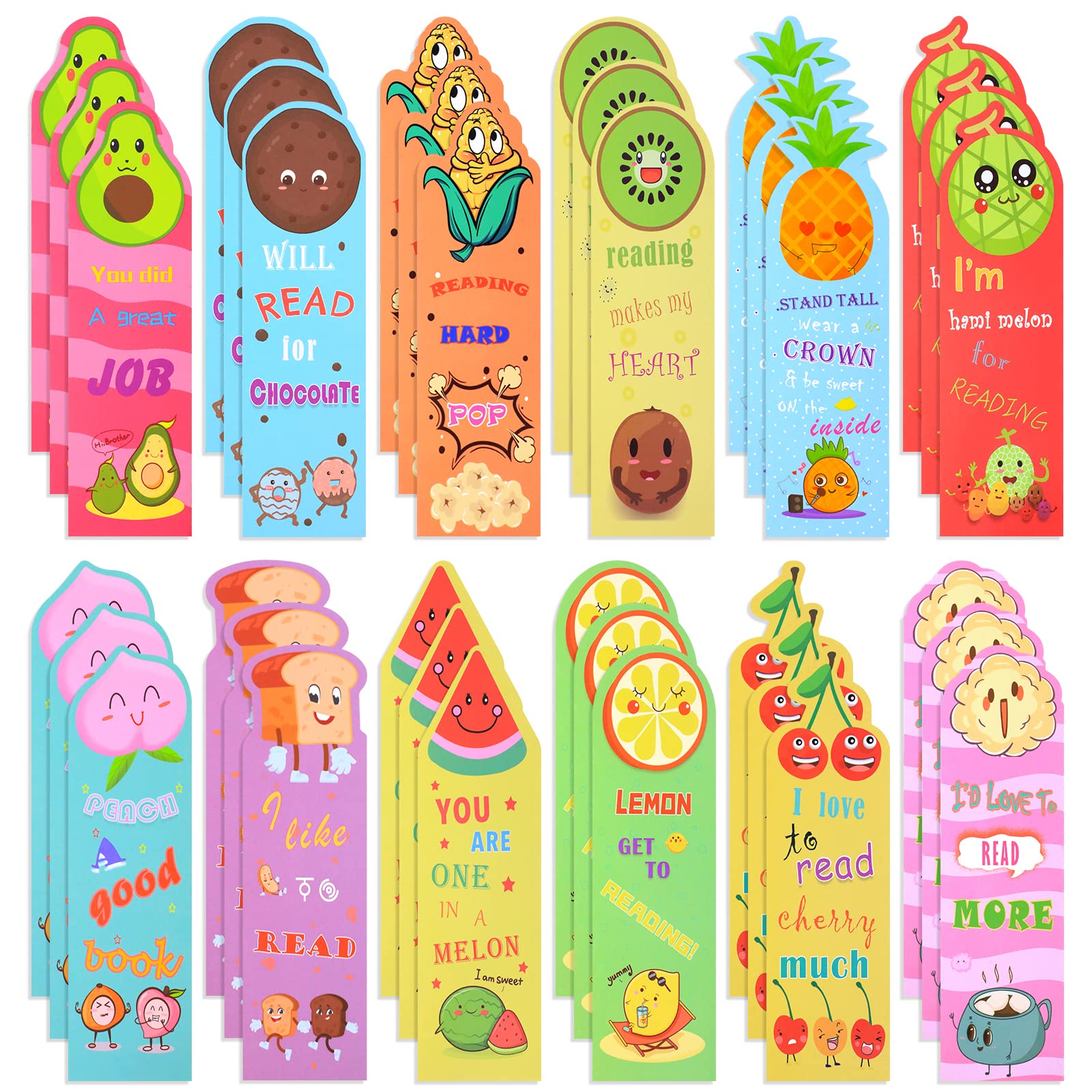Amazon.com: Bookmarks, Cute Bookmarks, Fruit Scented Bookmarks for Kids ...