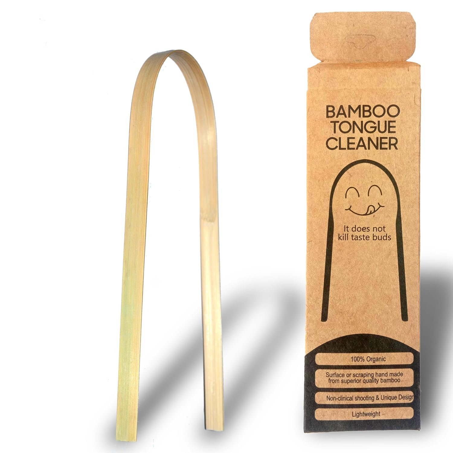 INDIAN CLOUD Bamboo Tongue Cleaner for man and woman Natural, Eco ...