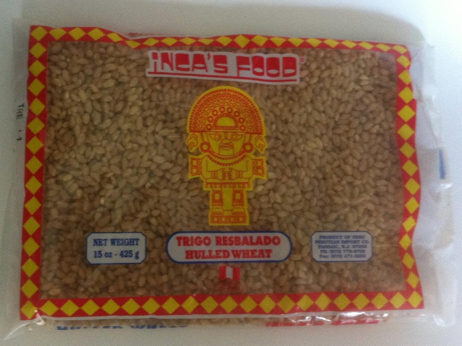 Amazon.com : Inca's Food Trigo Resbalado (Hulled Wheat) Single Bag 15oz ...