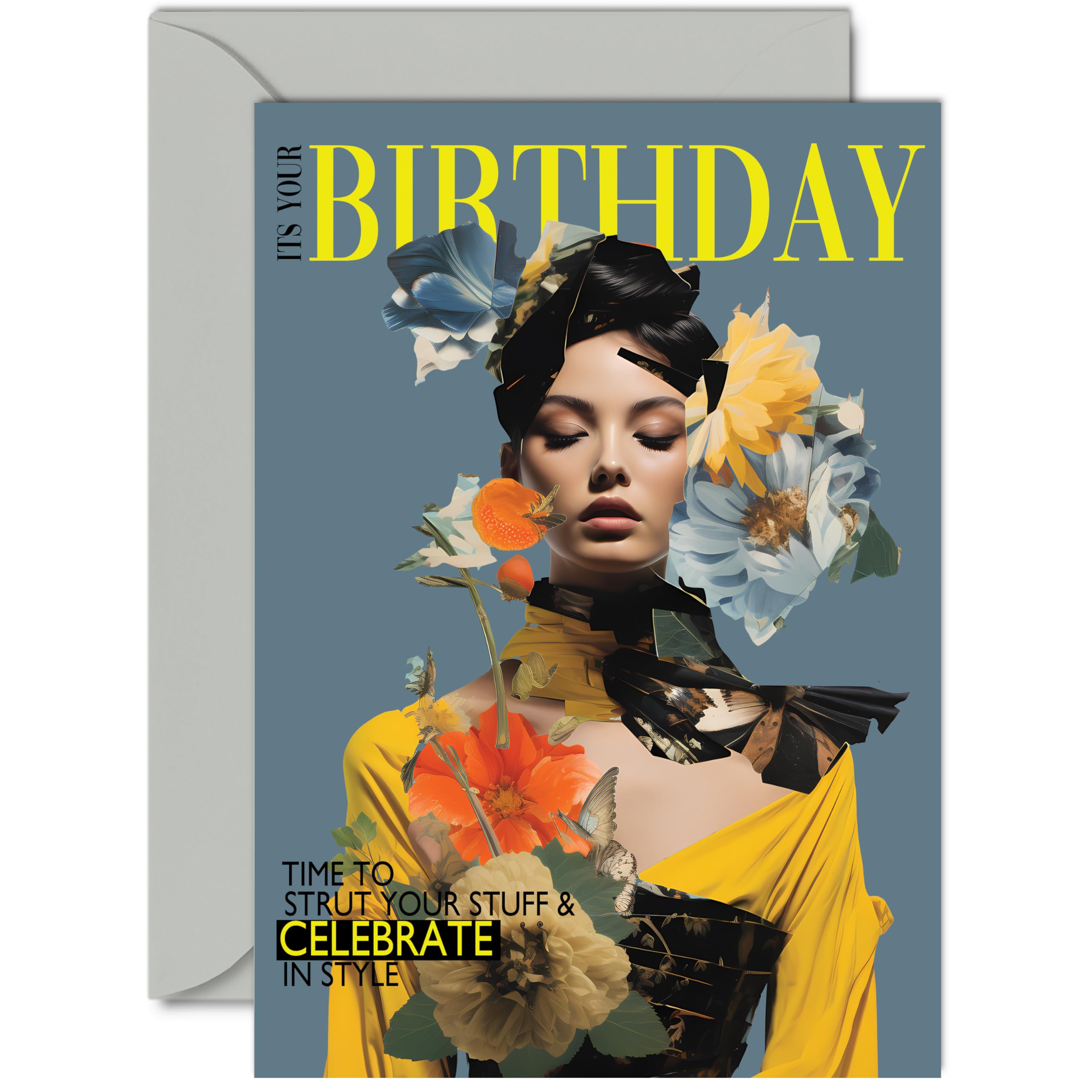 Amazon.com : Gorgeous Birthday Card - On Trend - Stunning Fashion ...