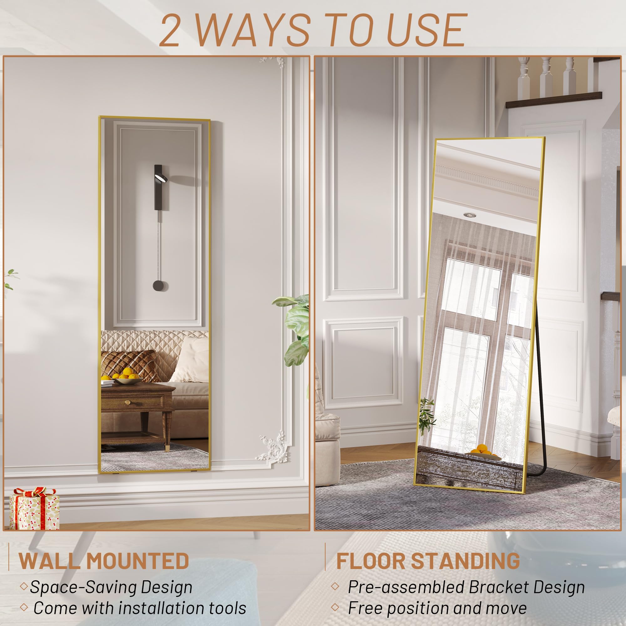Three Way Mirror Living Room Floor All Glass Glam LED Dressing Table