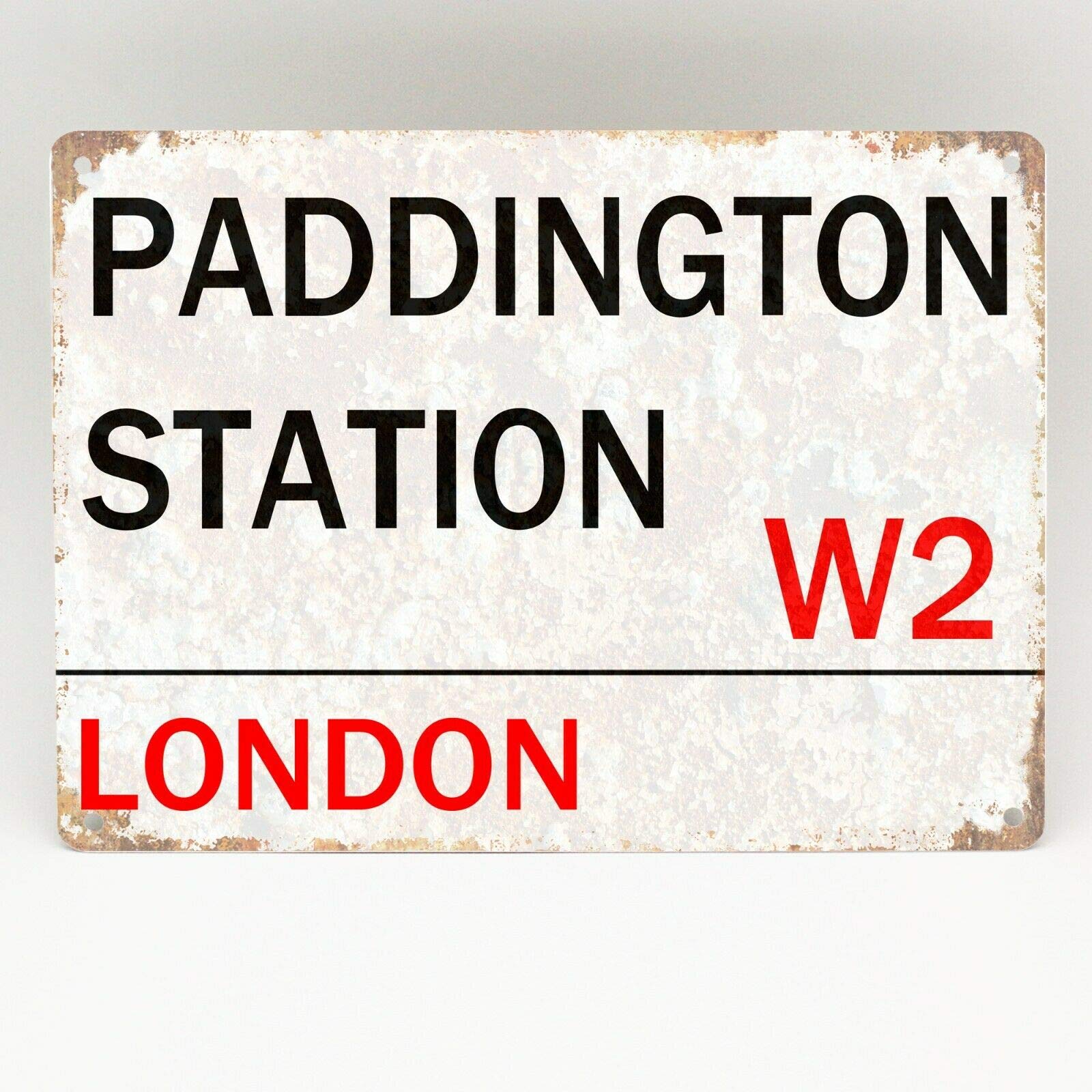 Paddington Station Metal Sign London Street Novelty Retro Wall Plaque ...
