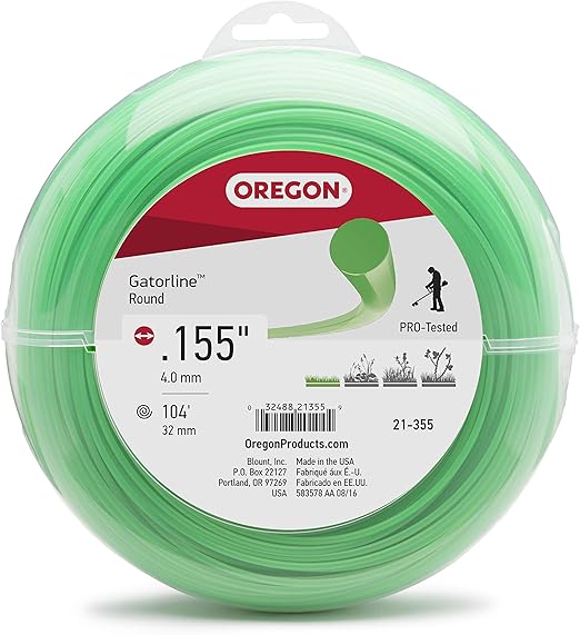 Amazon.com : Oregon 21-355 Gatorline Round String Trimmer Line .155 ...