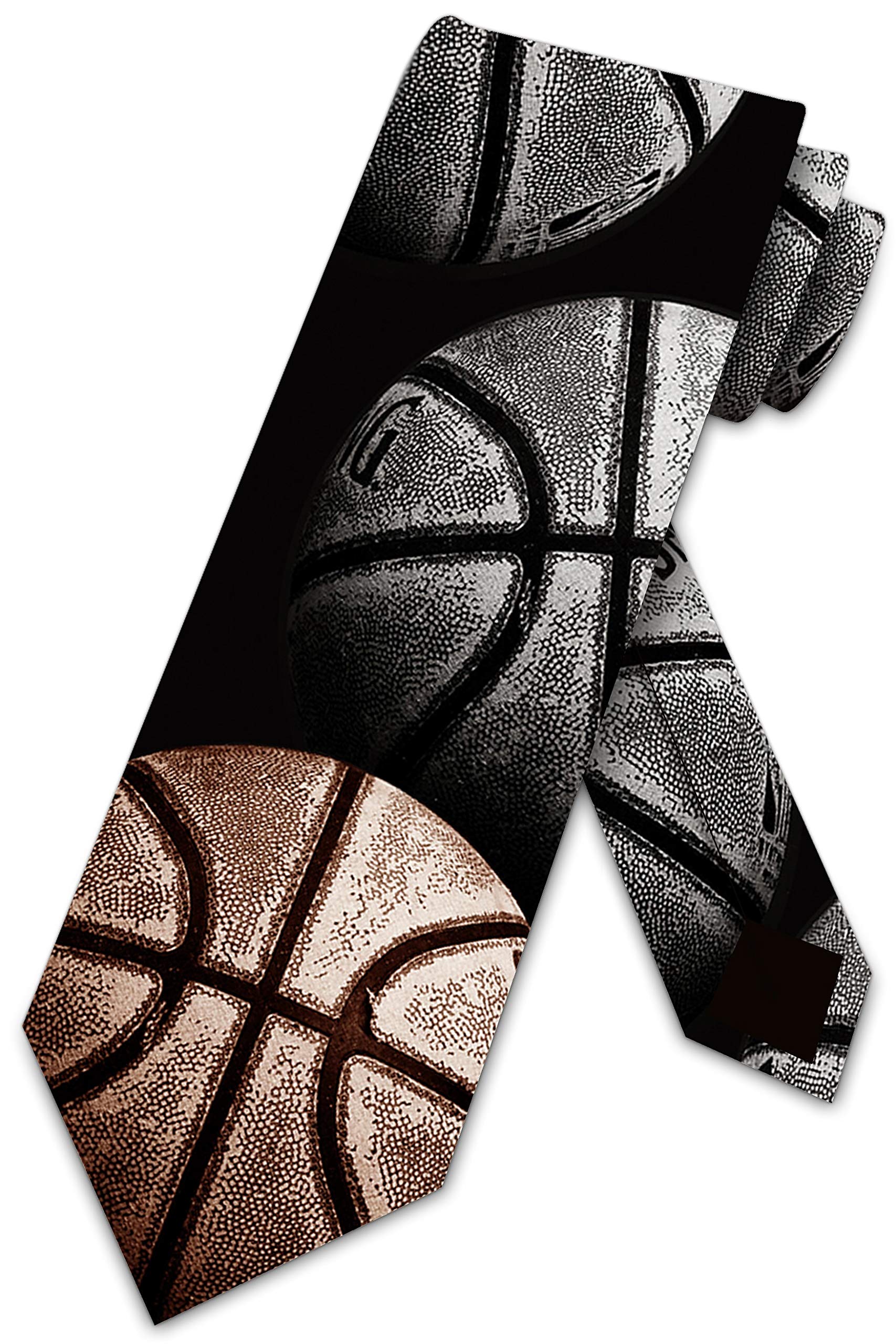 Amazon.com: Three Rooker Basketball Stacked Ties Mens Sports Necktie ...