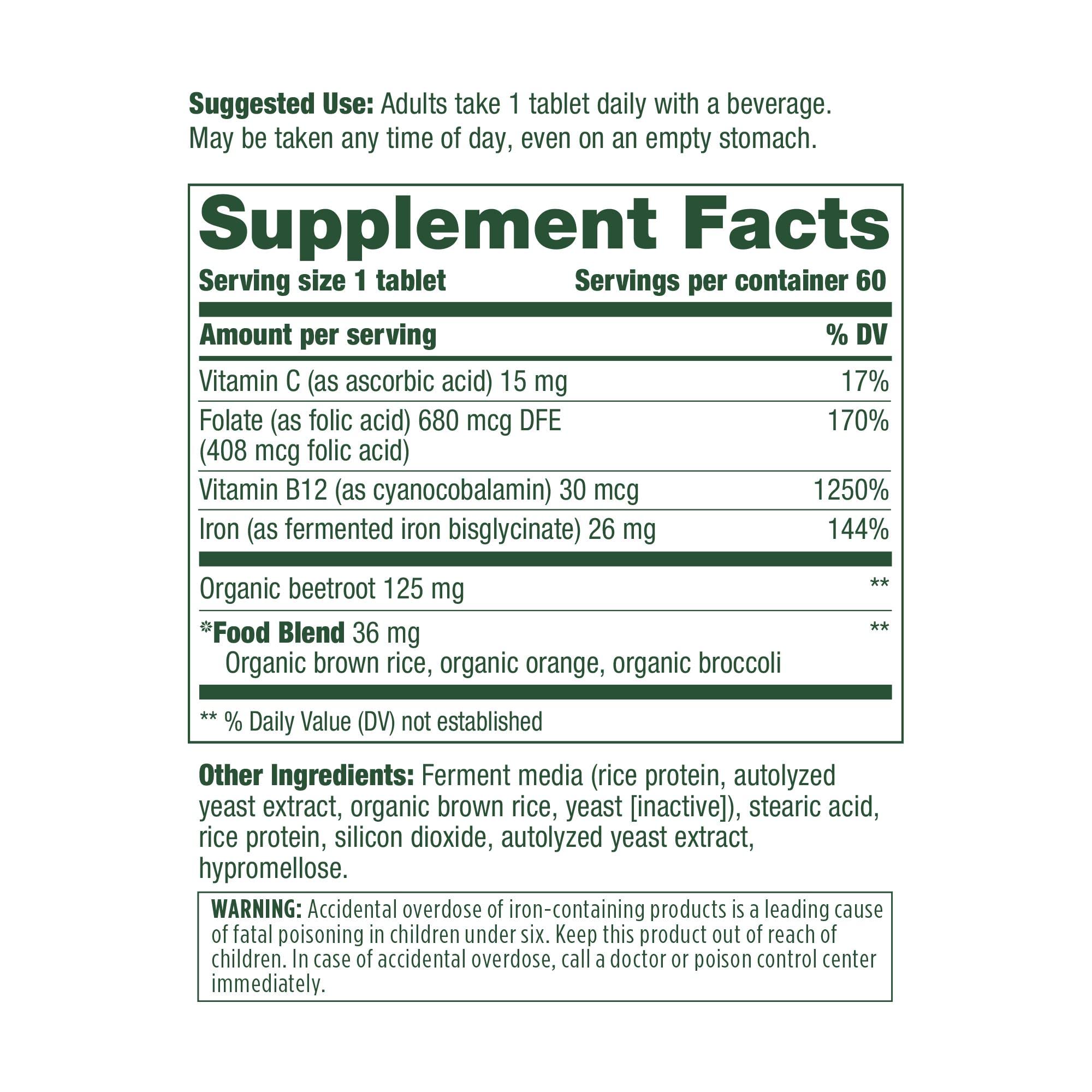 Snapklik.com : MegaFood Blood Builder - Iron Supplement Clinically ...