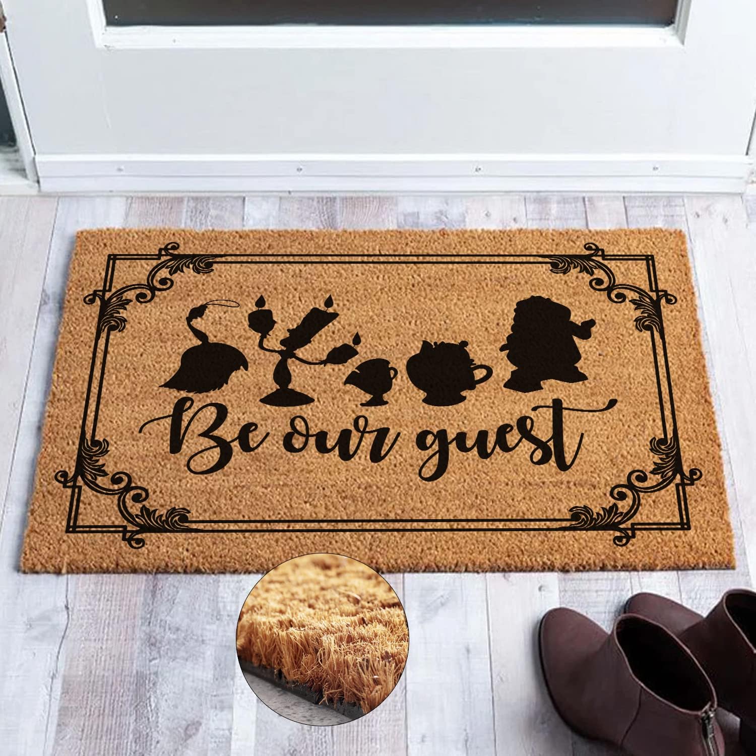 Amazon.com: Mickey Mouse Welcome Laser Engraved Coir Fiber Doormat 30 ...
