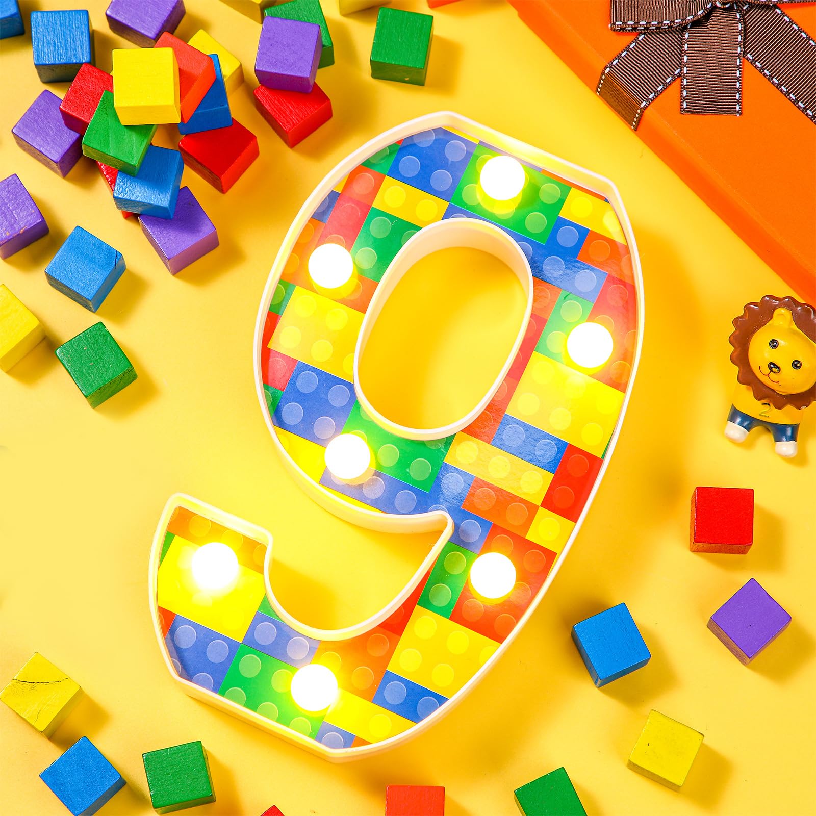 Snapklik.com : Baquler Building Block Light Up Number Birthday ...