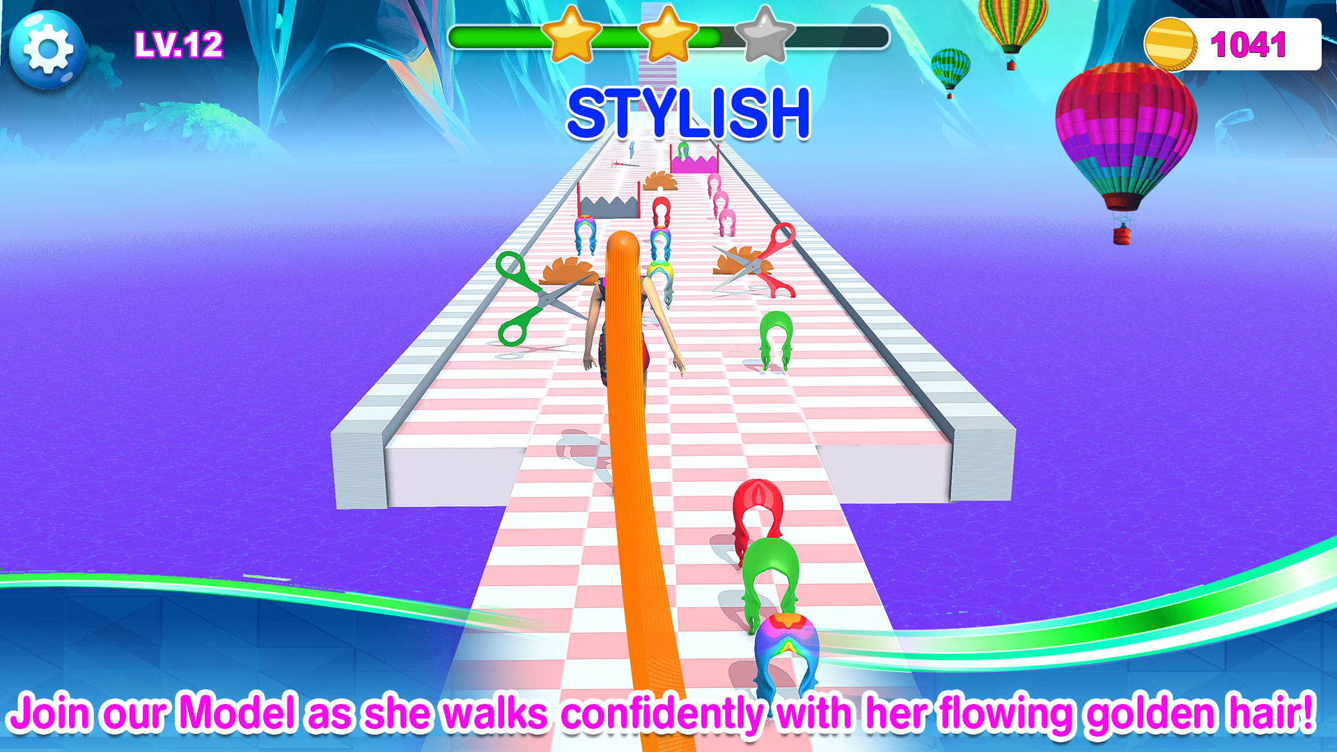 Hair growth cheerleader - Long hair race & hair masks (Frenzy Hair Game ...