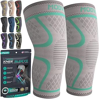 Amazon.com: Modvel Compression Knee Brace for Women & Men - 2 Pack Knee ...