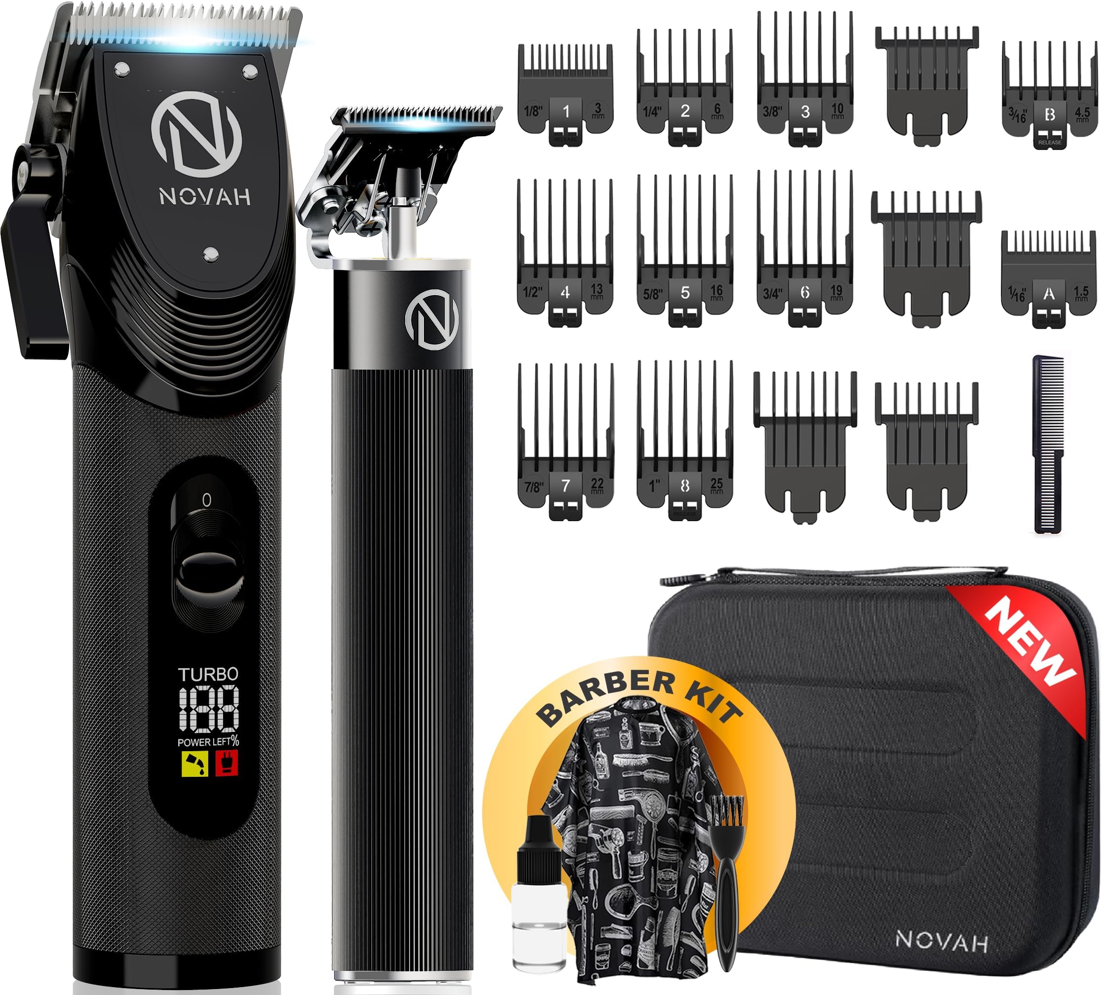 Amazon.com: Novah Professional Hair Clippers for Men, Professional ...