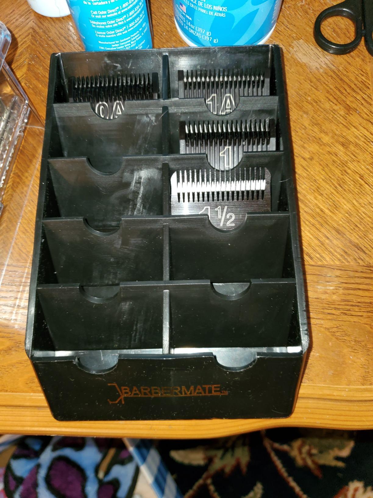 Amazon.com: 2 Pack BarberMate Blade Rack Storage Tray - Holds 10 ...