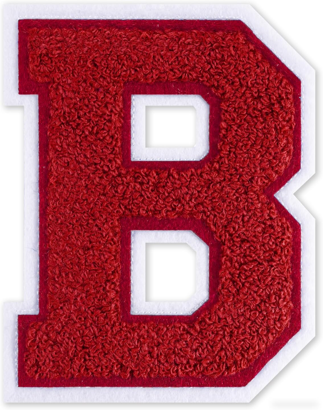 Amazon.com: VGROSIA 6-1/2" Varsity Letter Patches Red Iron On Letters ...
