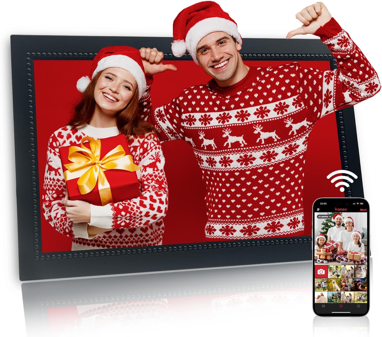 Amazon.com : ApoloSign Digital Picture Frame 15.6 inch, WiFi Digital ...