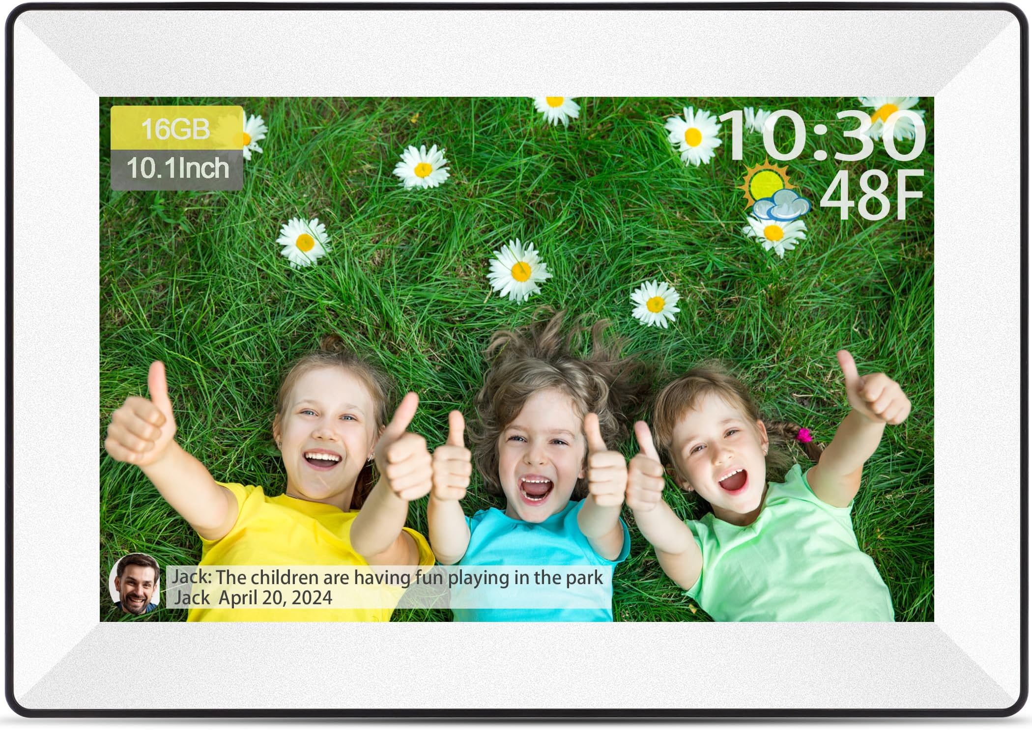 Amazon.com : WiFi 10.1" Touch Screen Digital Photo Frame,32GB Frameo ...