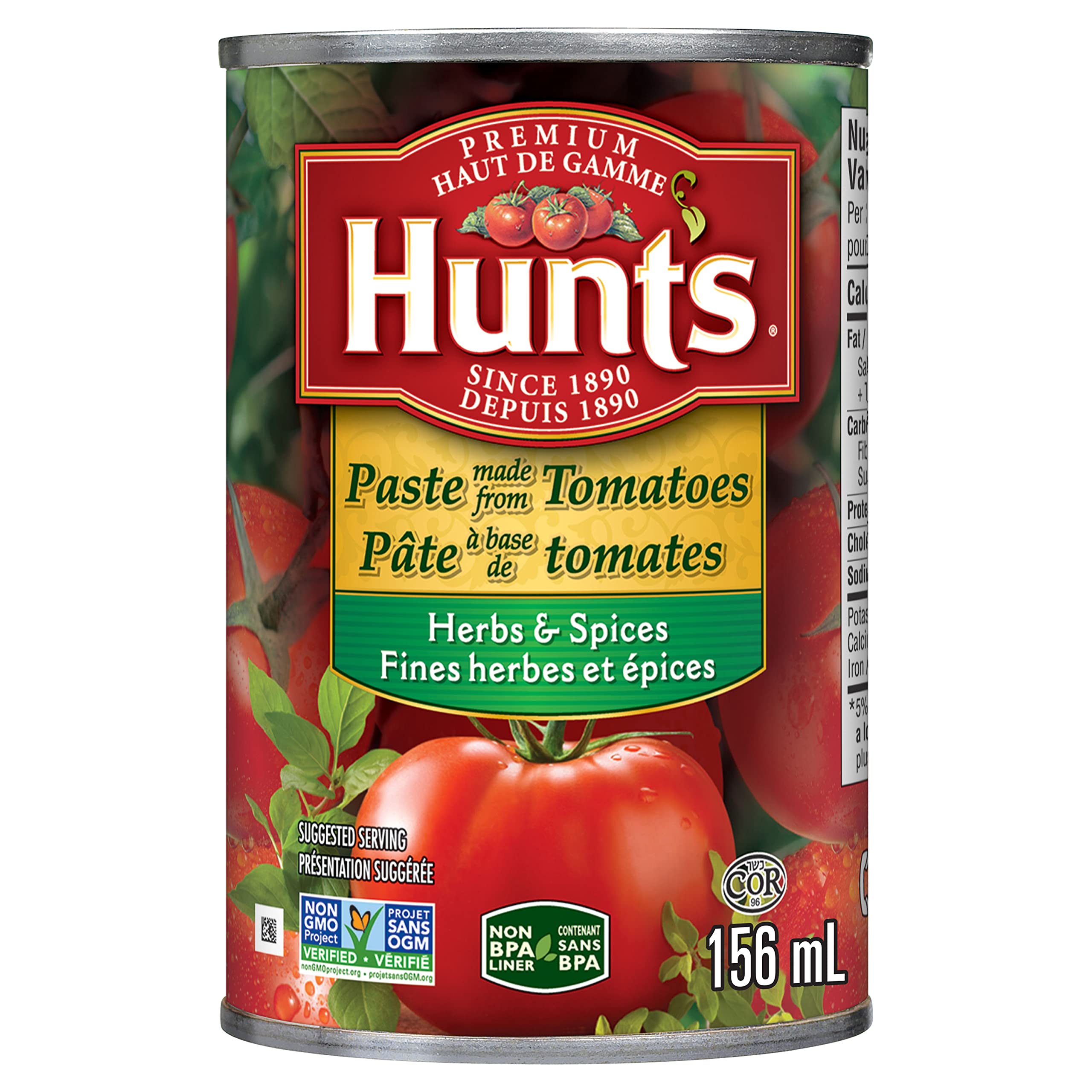Hunt's Herbs & Spices Paste made from Tomatoes, 156 ml, Pack of 48 ...