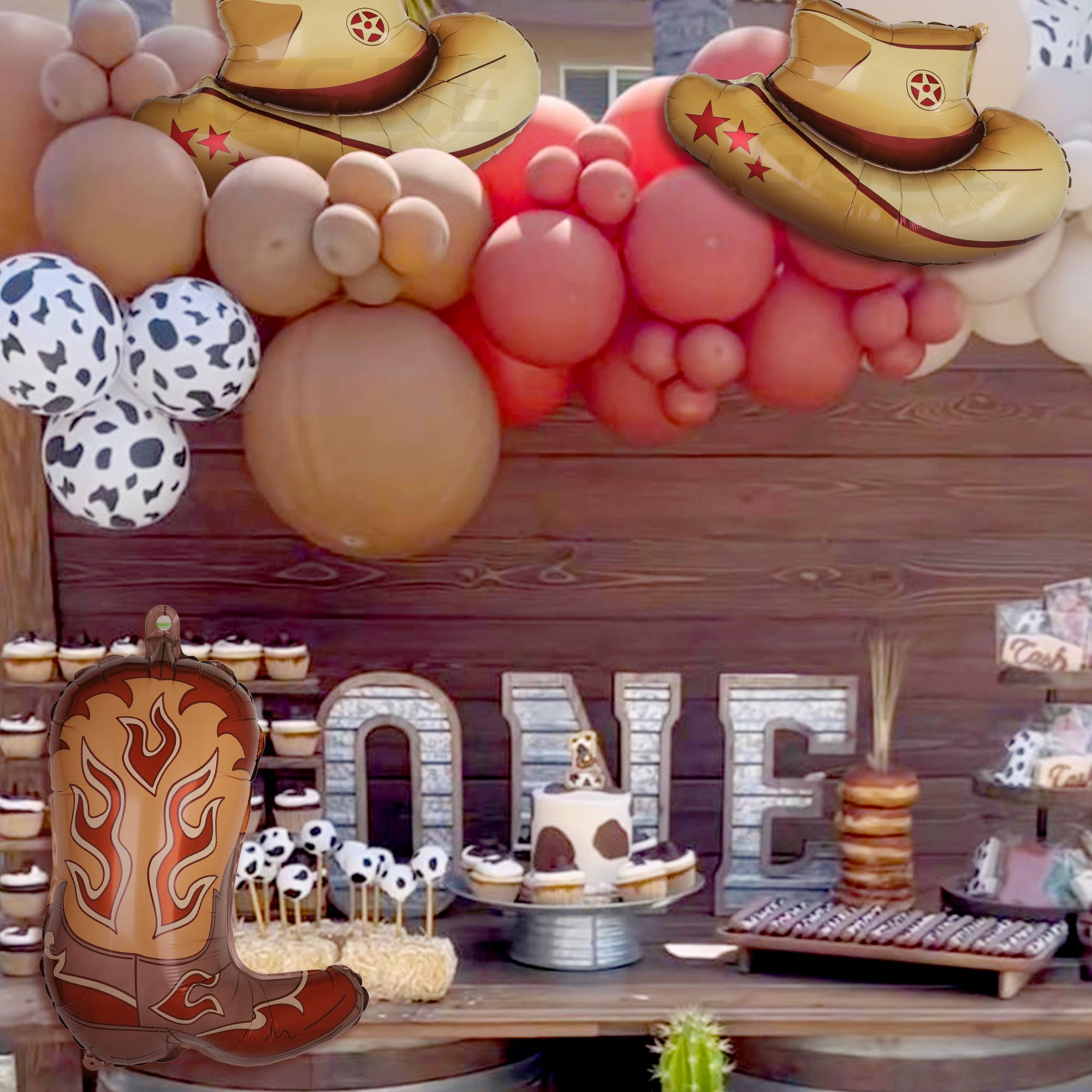 Snapklik.com : GGDE 4 Pcs Western Themed Party Balloons Western Boot ...