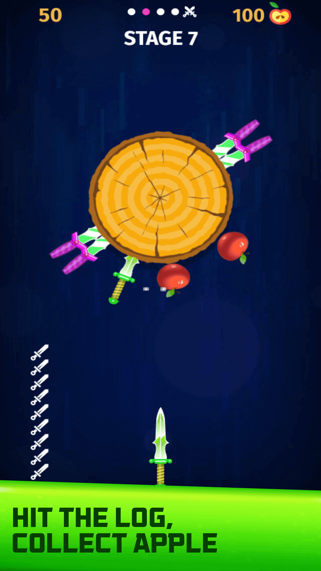 Knife Slices - Throw, Hit and Break Wood Log - App on Amazon Appstore