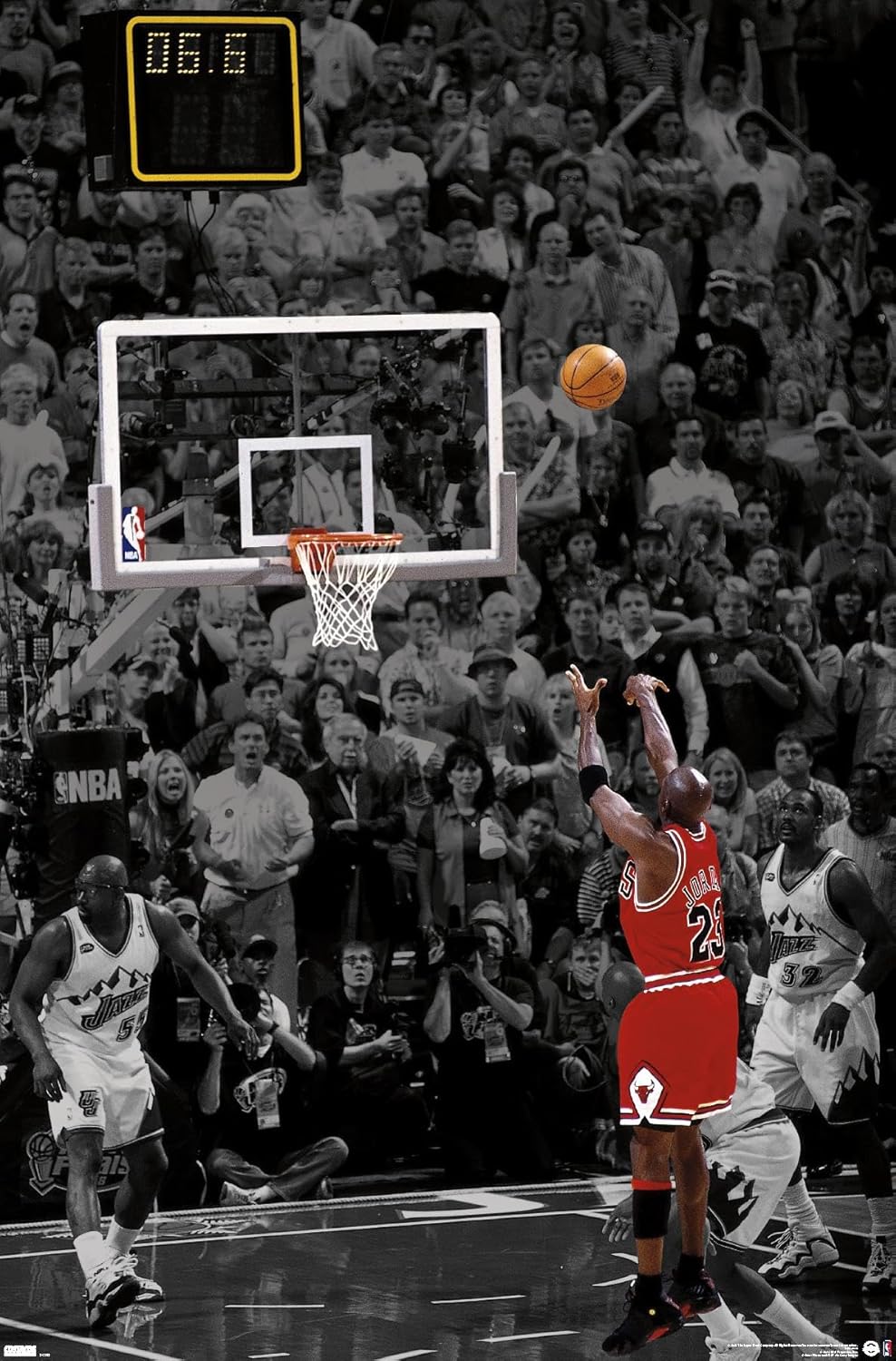 Amazon.com: Trends International Michael Jordan - The Shot Wall Poster ...
