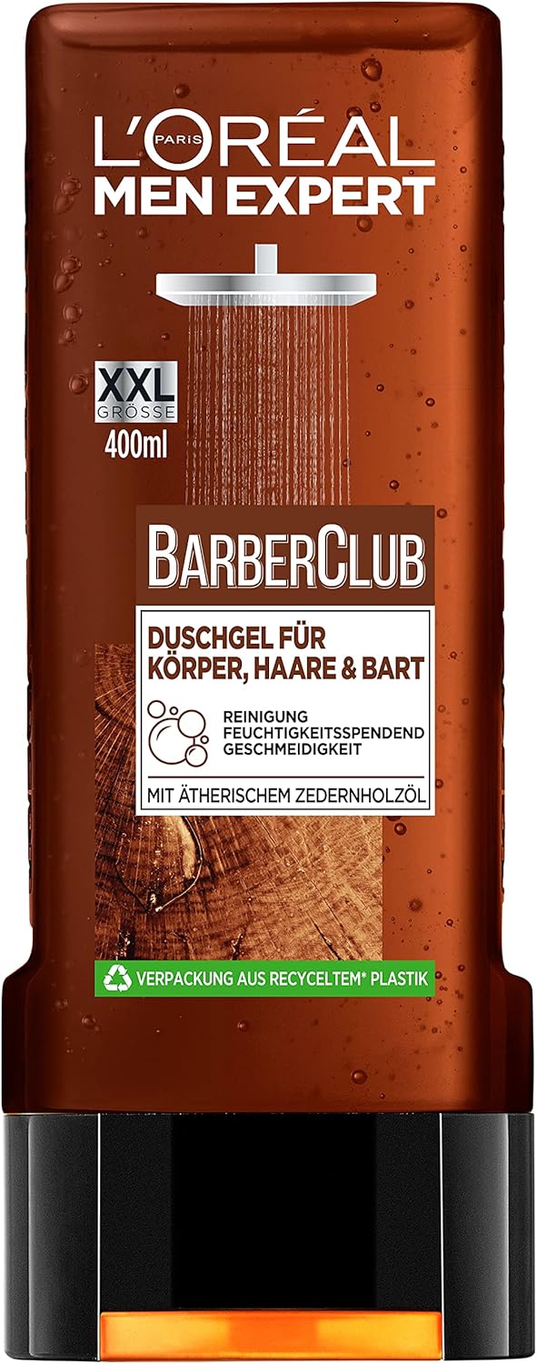 L'Oréal Men Expert Barber Club XXL Shower Gel for Men, Body, Hair ...