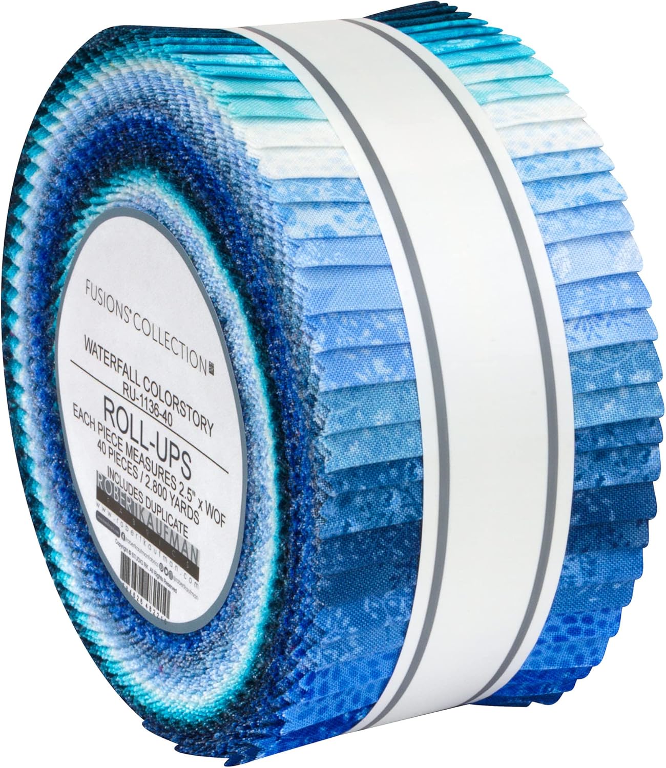 Amazon.com: Fusions Waterfall Roll Up 40 2.5-inch Strips Jelly Roll ...