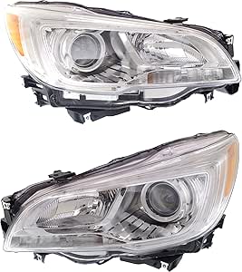Amazon.com: Evan Fischer Driver and Passenger Side Headlight for Subaru ...