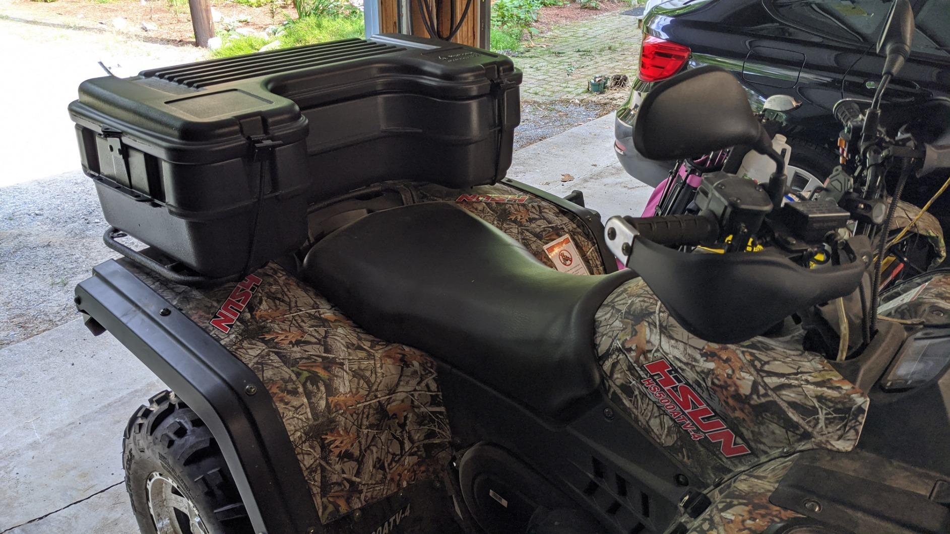 Amazon.com: Plano 1510-01 Rear Mount ATV Storage Box,Black : Automotive