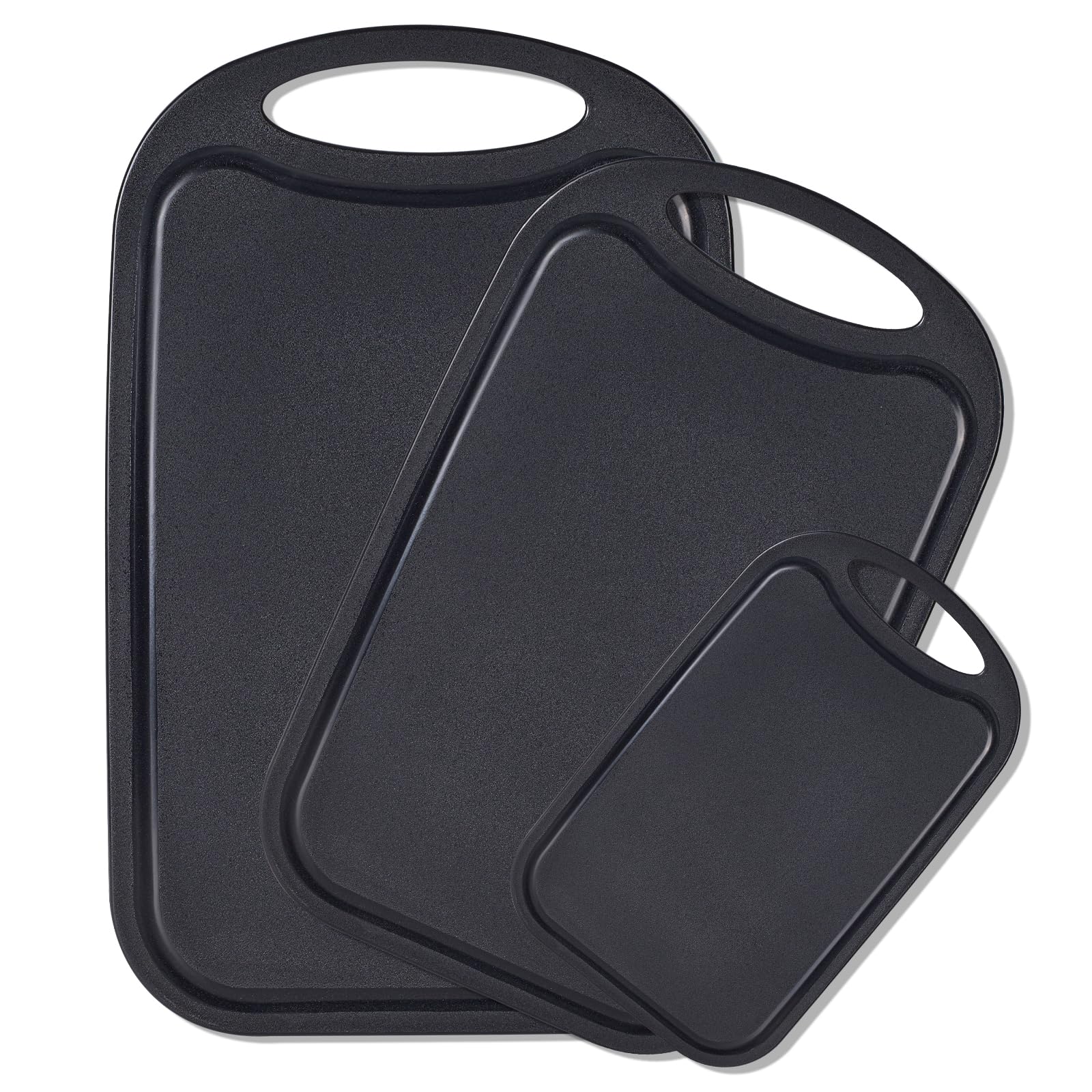 Amazon.com: Seeshine Black Cutting board, Plastic Chopping Block, 3 ...