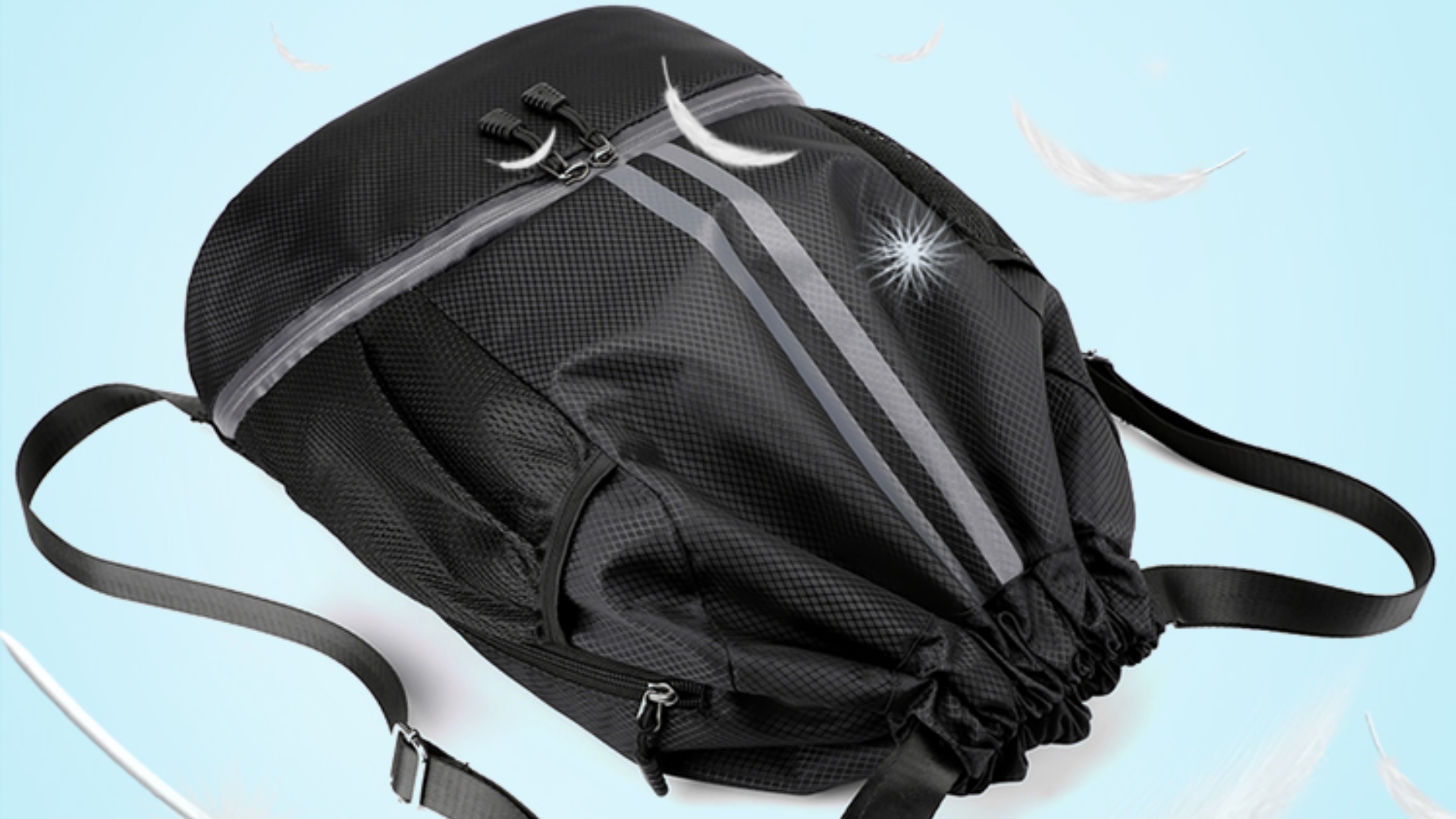 Watch Black Drawstring Bag on Amazon Live