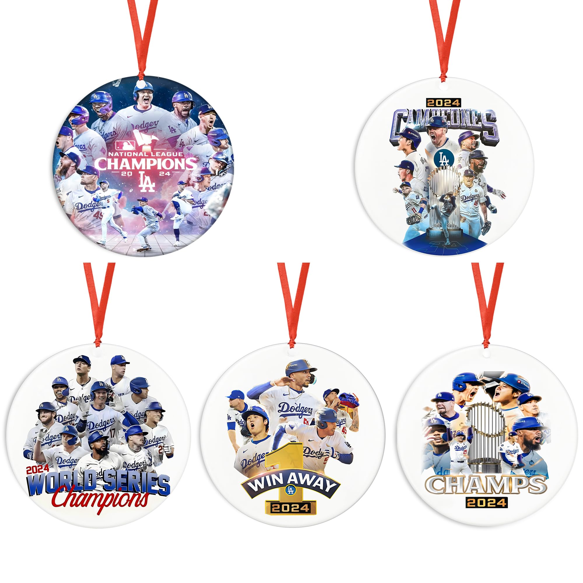 Amazon.com: 2024 Dodgers World Series Champions Christmas Decorations ...