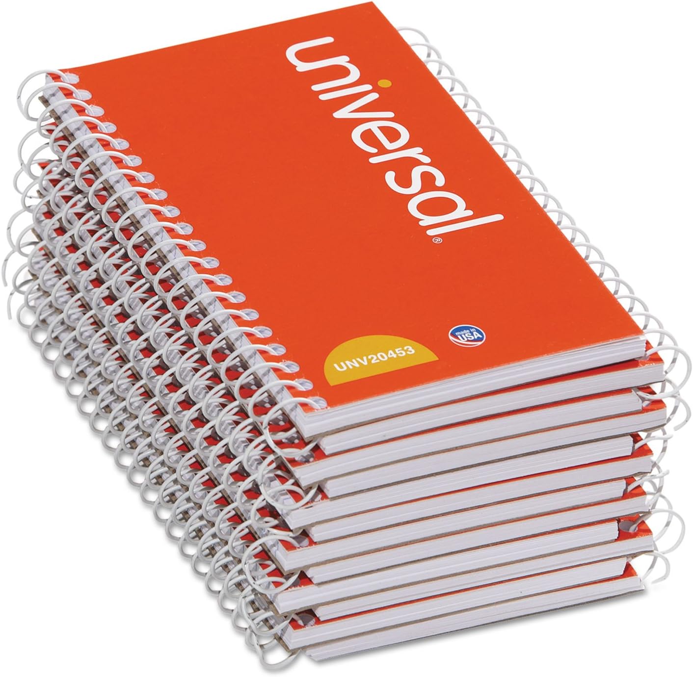 Amazon.com : Universal UNV20453 5 in. x 3 in. Wirebound Narrow Rule ...