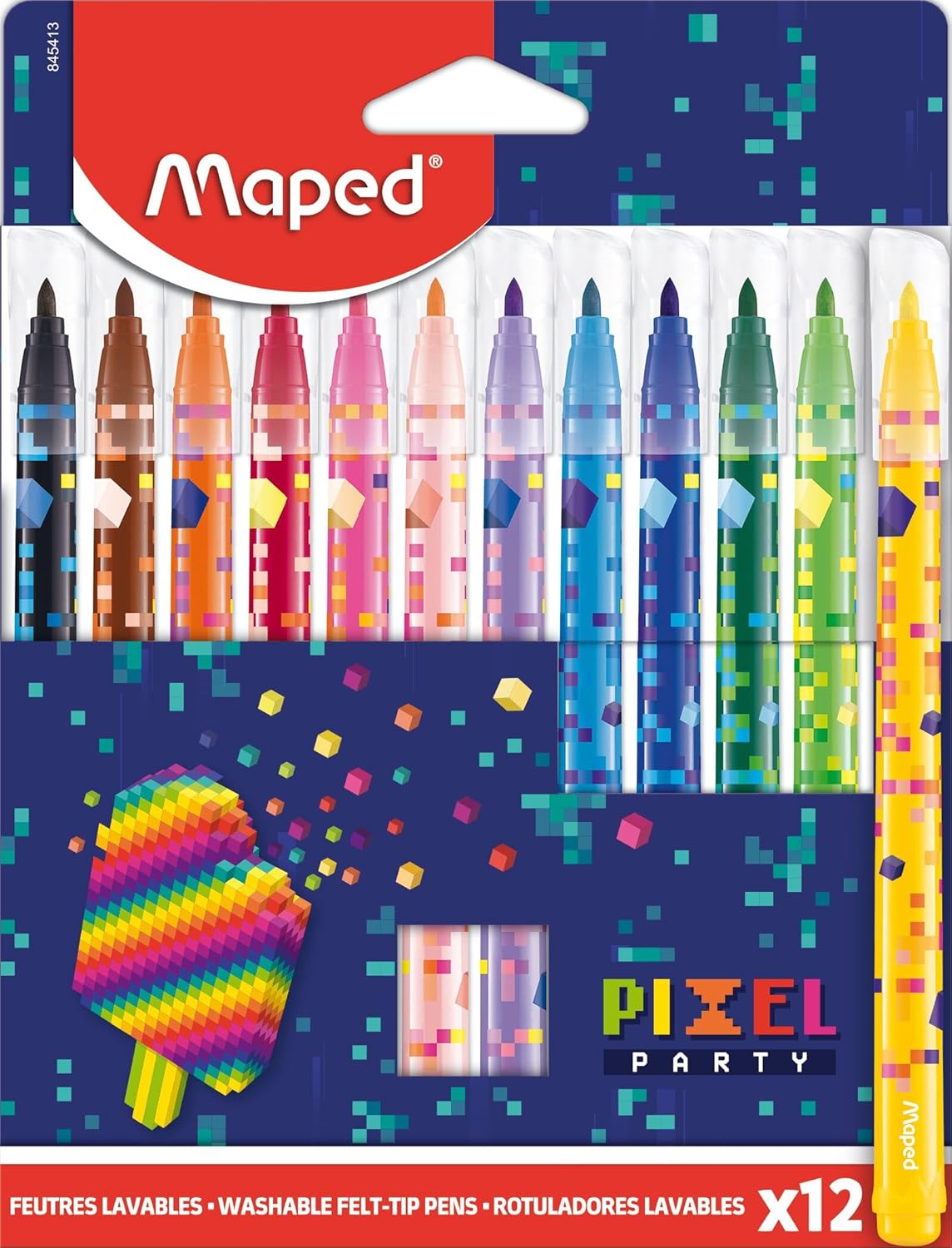 Amazon.com: Maped – Pixel Party – Colouring Pen – Felt for Children ...